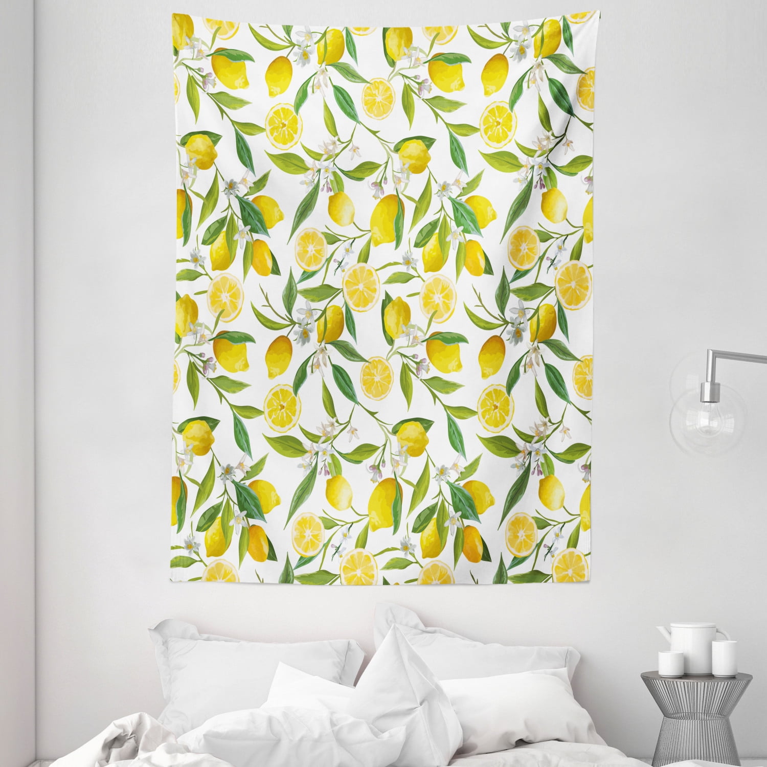 Nature Tapestry, Exotic Lemon Tree Branches Yummy Delicious Kitchen ...