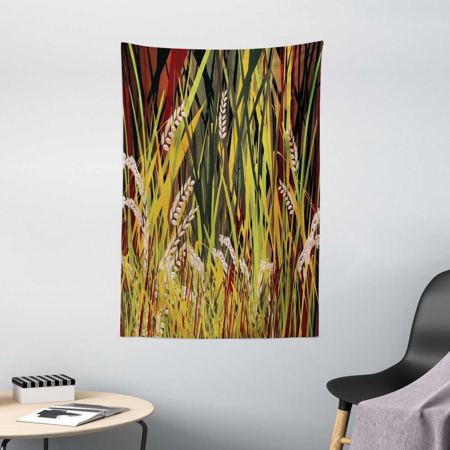 Nature Tapestry, Reeds Dried Leaves Wheat River wild Plant Forest Farm ...