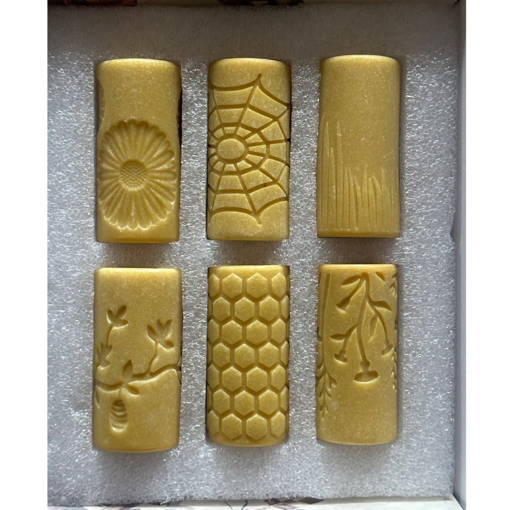 Nature Theme Cylinder Clay Rollers Stone Stamp For Kids Artistic ...
