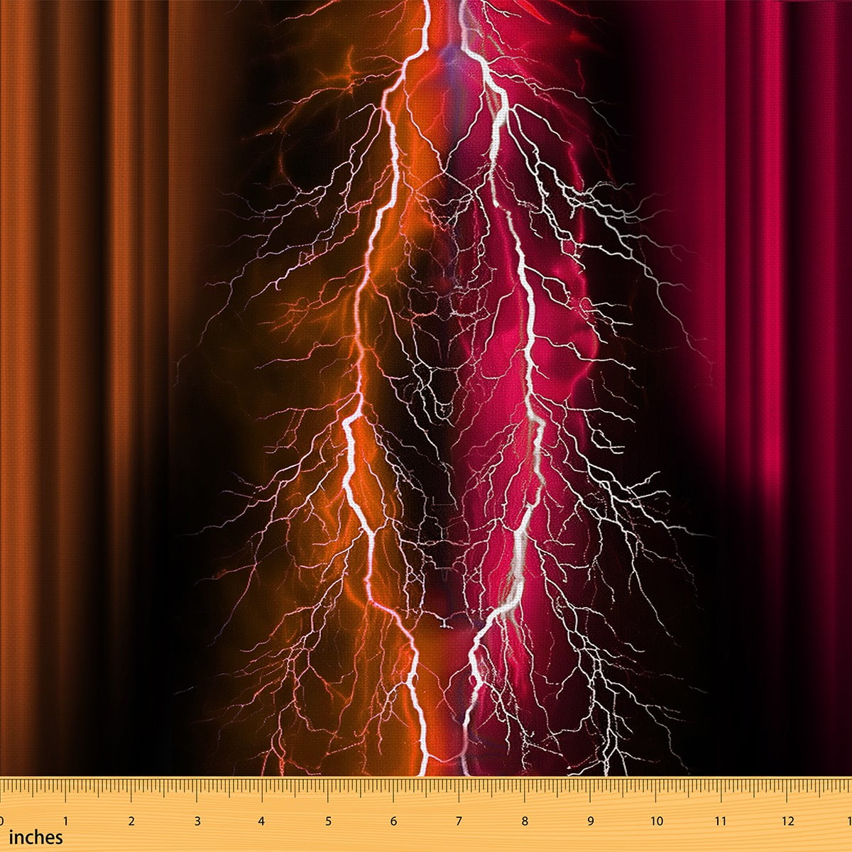 Nature Thunder Fabric By The Yard,Lightning Ombre Craft Patchwork ...