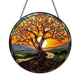 Nature Tree Branch Stained Glass Style Window Hanging Suncatcher ...