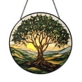 Nature Tree Pattern Stained Glass Style Suncatcher, Decorative Branch ...