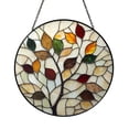 Nature Tree Stained Glass Look Suncatcher, Decorative Window Hanging ...