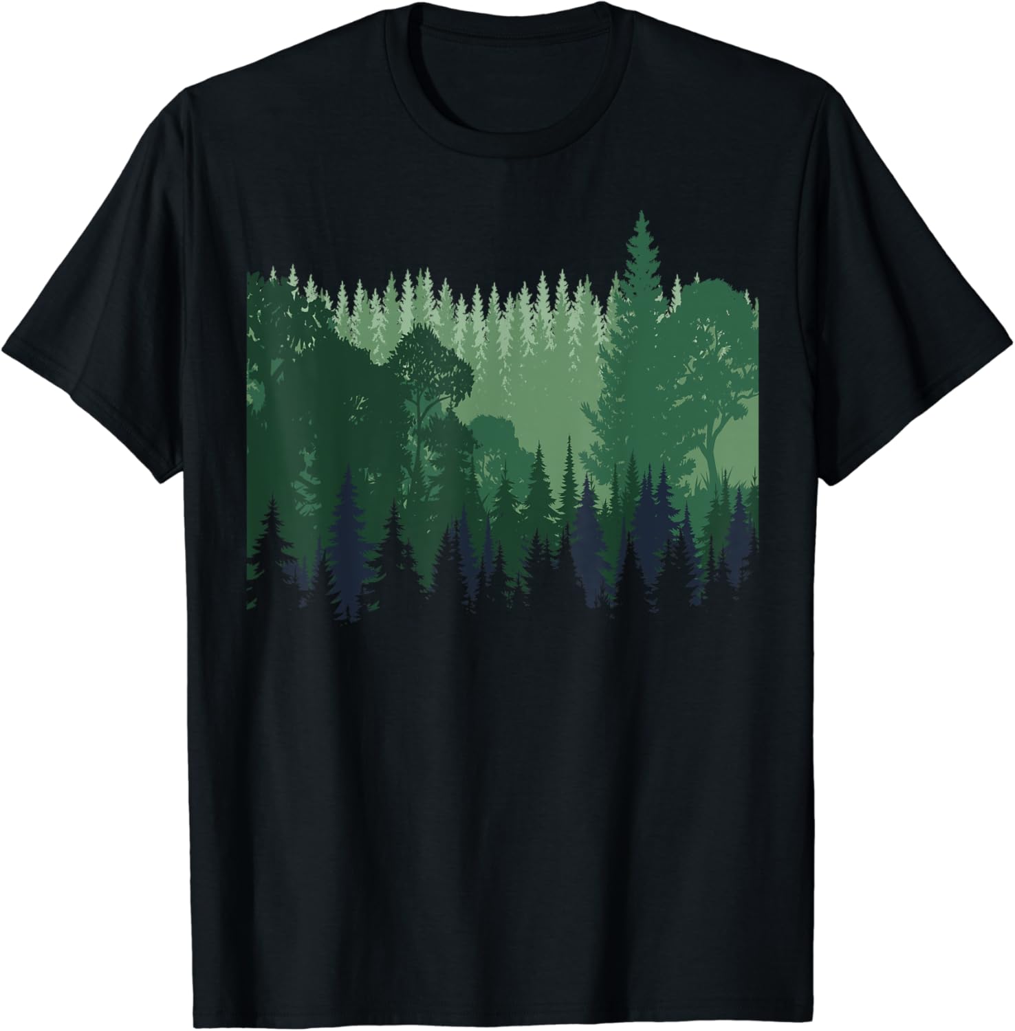 Nature Trees and Forest T-Shirt - Walmart.com