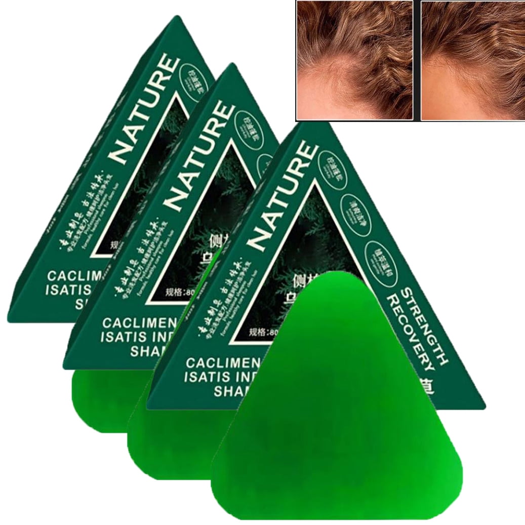 Nature Triangle Shampoo Bar 2025, Nature Seven Green Soap Shampoo,Grass ...