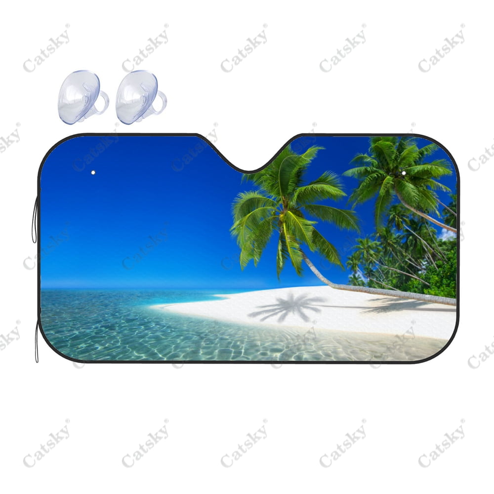 Nature Tropical Auto Windshield Sun Shade Car Front Window Visor ...