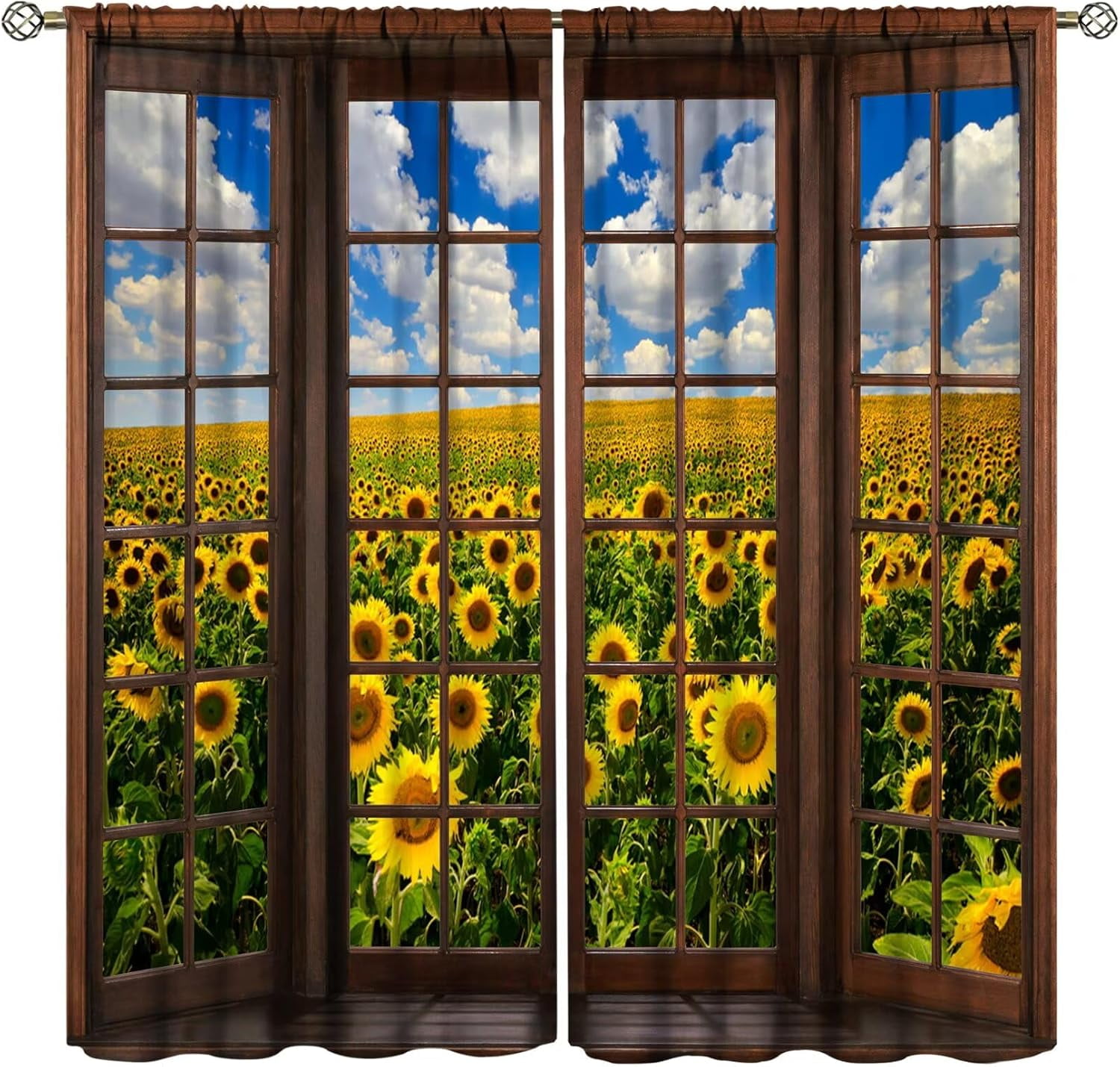 Nature Tropical Landscape Curtains Jungle Rainforest Waterfall Green ...