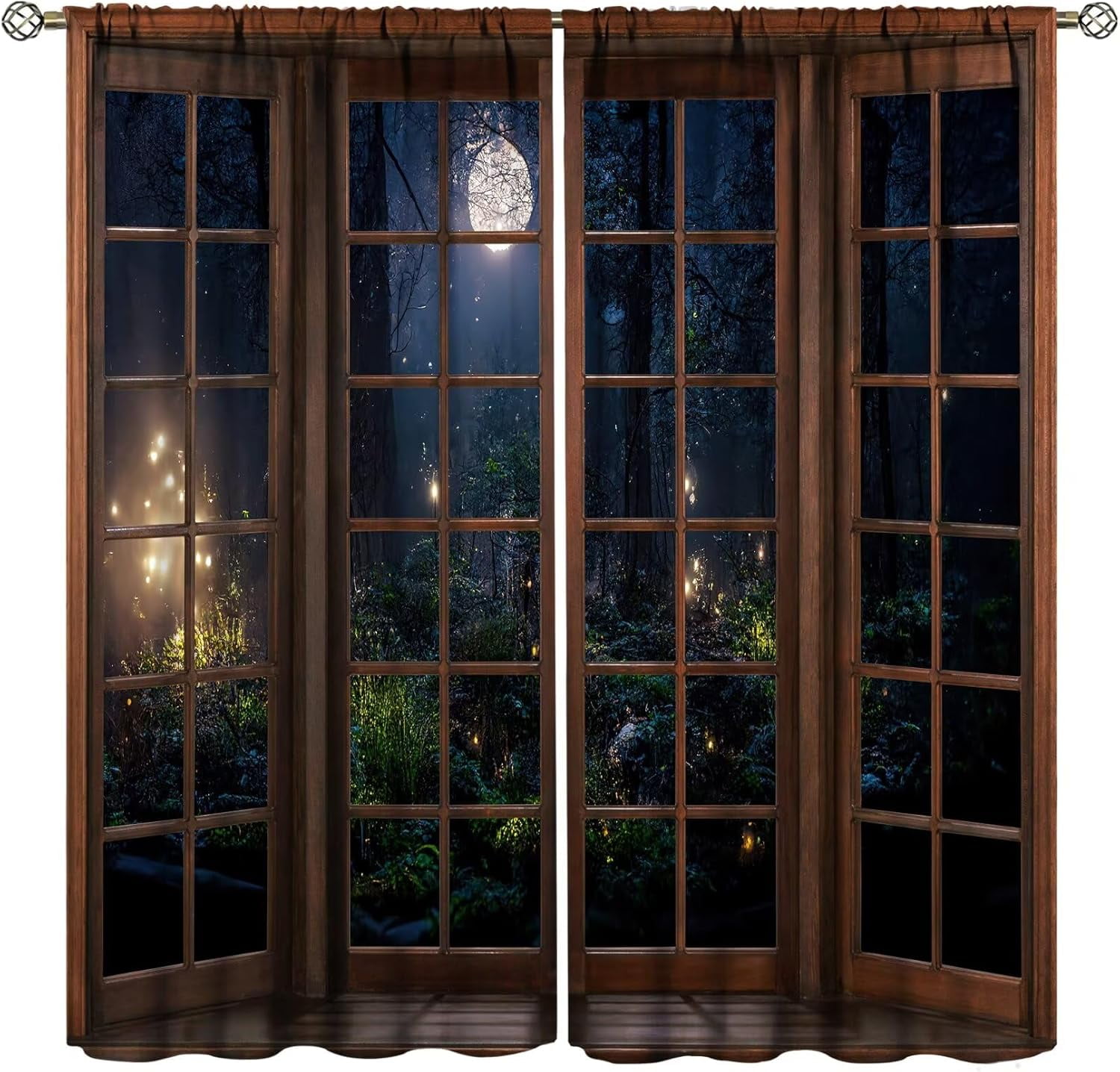 Nature Tropical Landscape Curtains Jungle Rainforest Waterfall Green ...