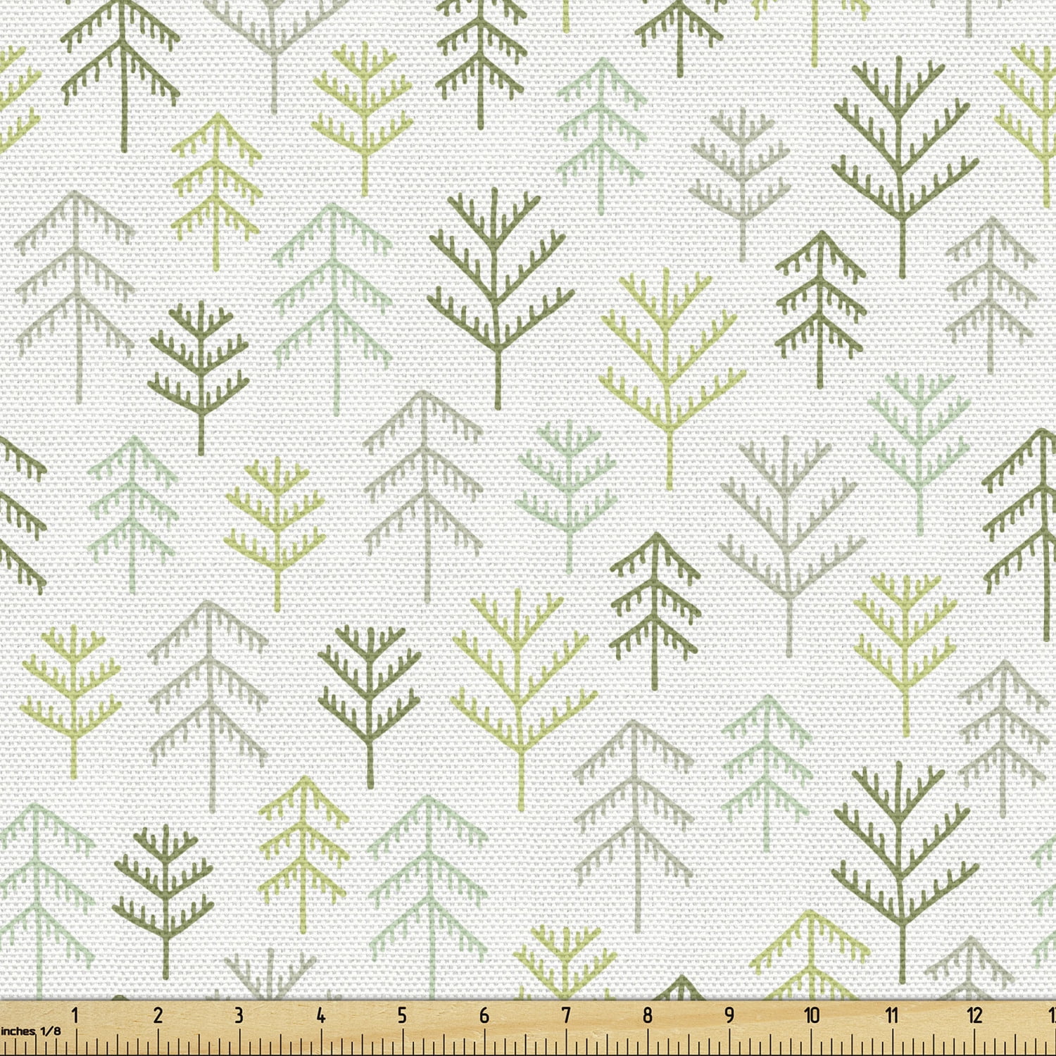 Nature Upholstery Fabric by the Yard, Continuous Pattern Simple Design ...