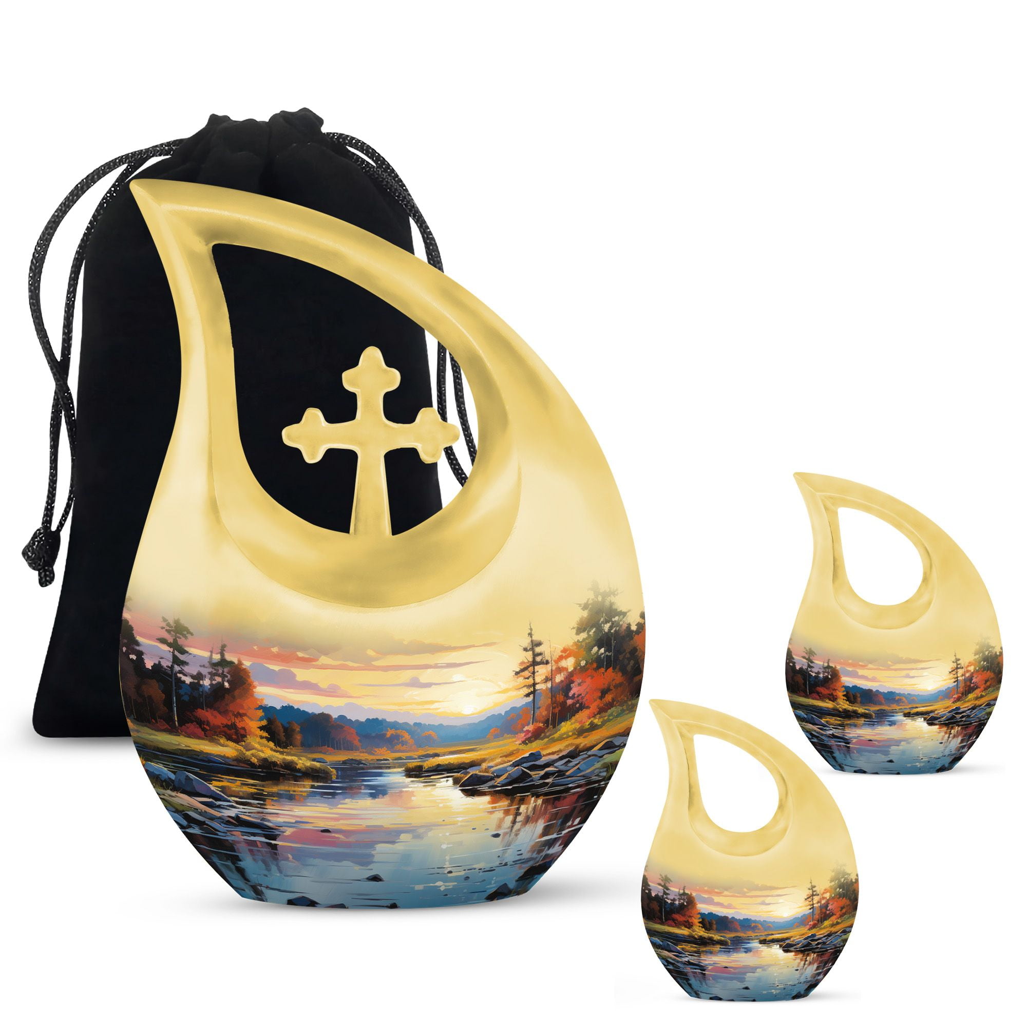 Nature Urn - Urns For Adult Female & Male - Memorial Urns For Ashes ...