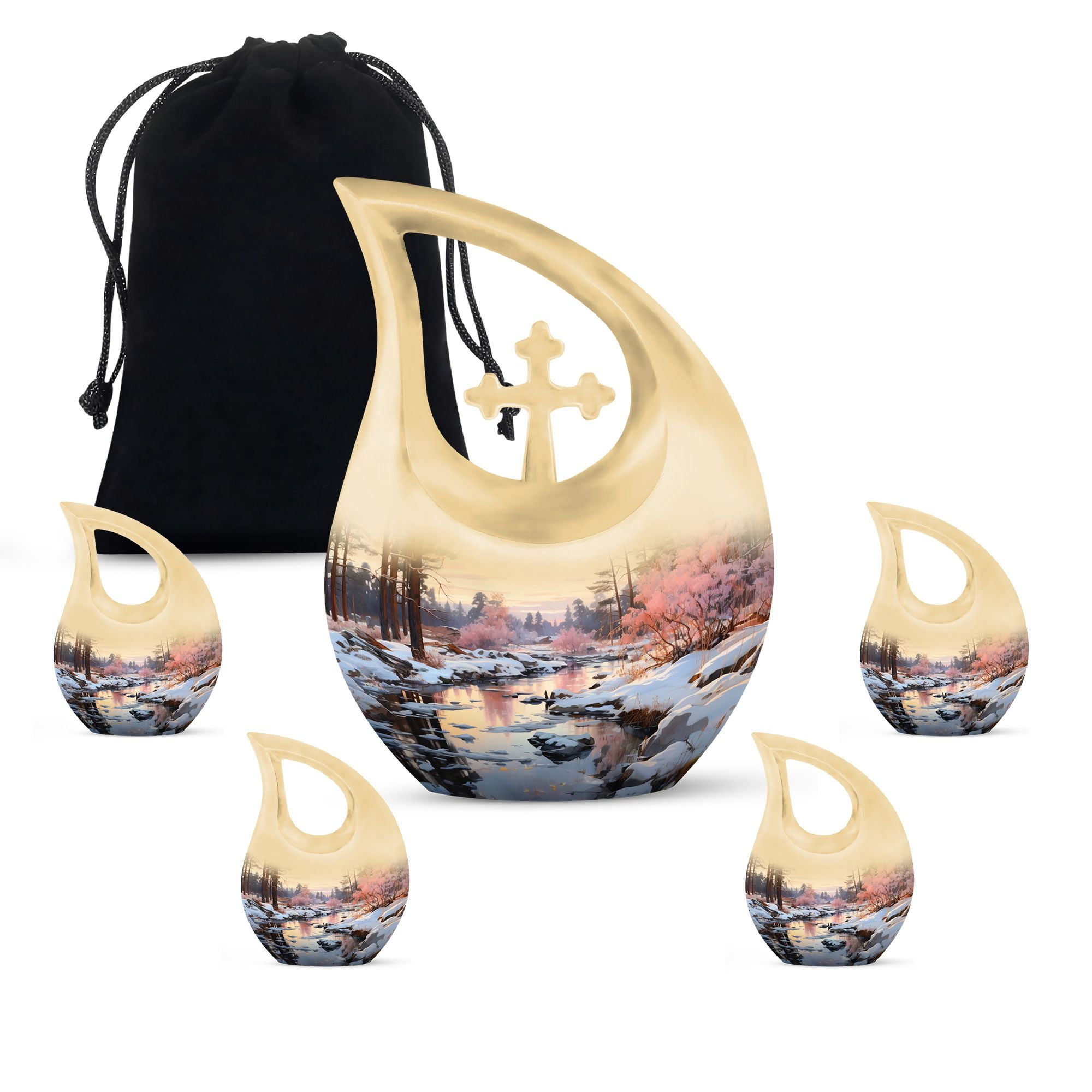 Nature Urn - Urns For Ashes Adult Female & Male - Mini Cremation Urns ...