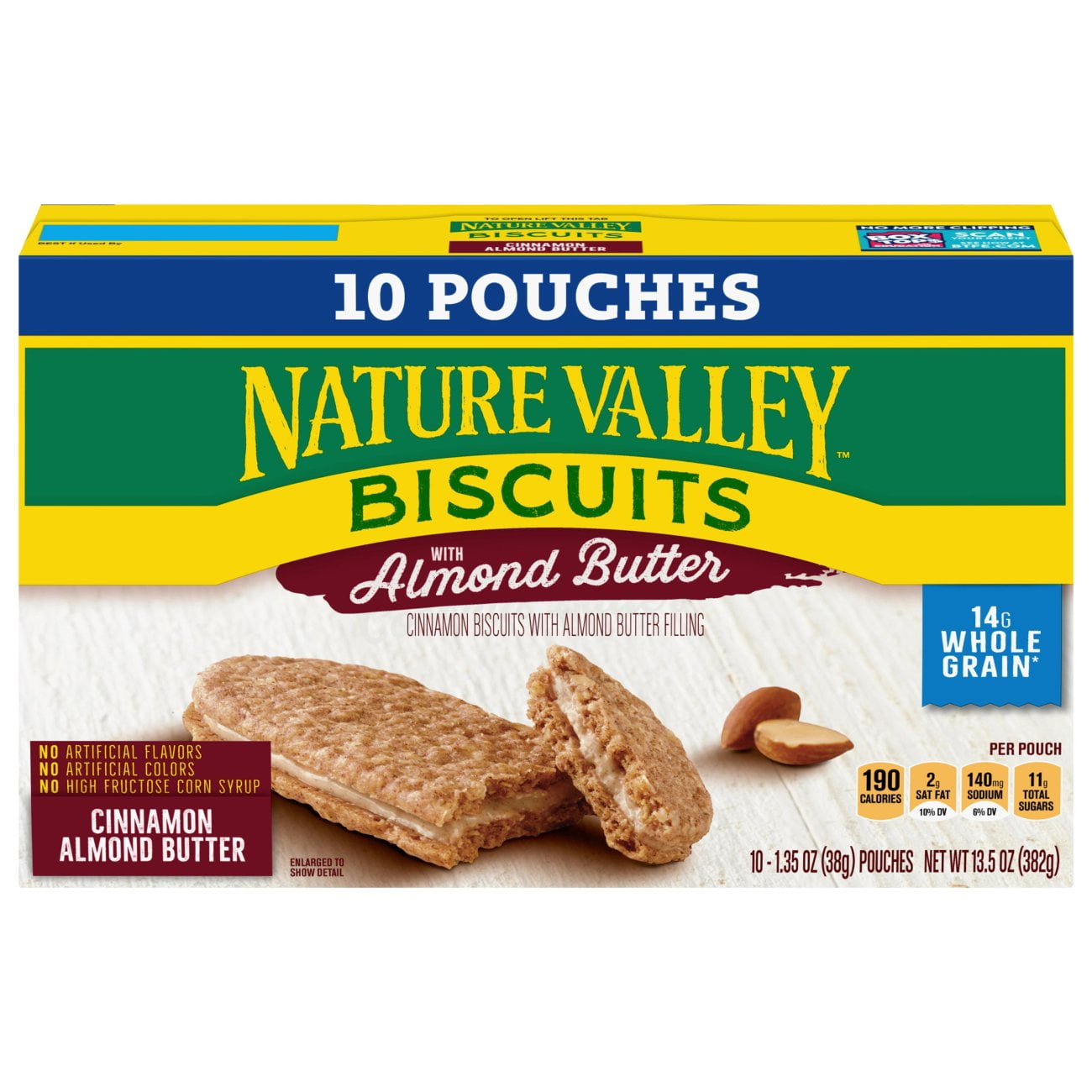 Nature Valley Biscuits with Cinnamon Almond Butter Value Pack - 10 ct ...