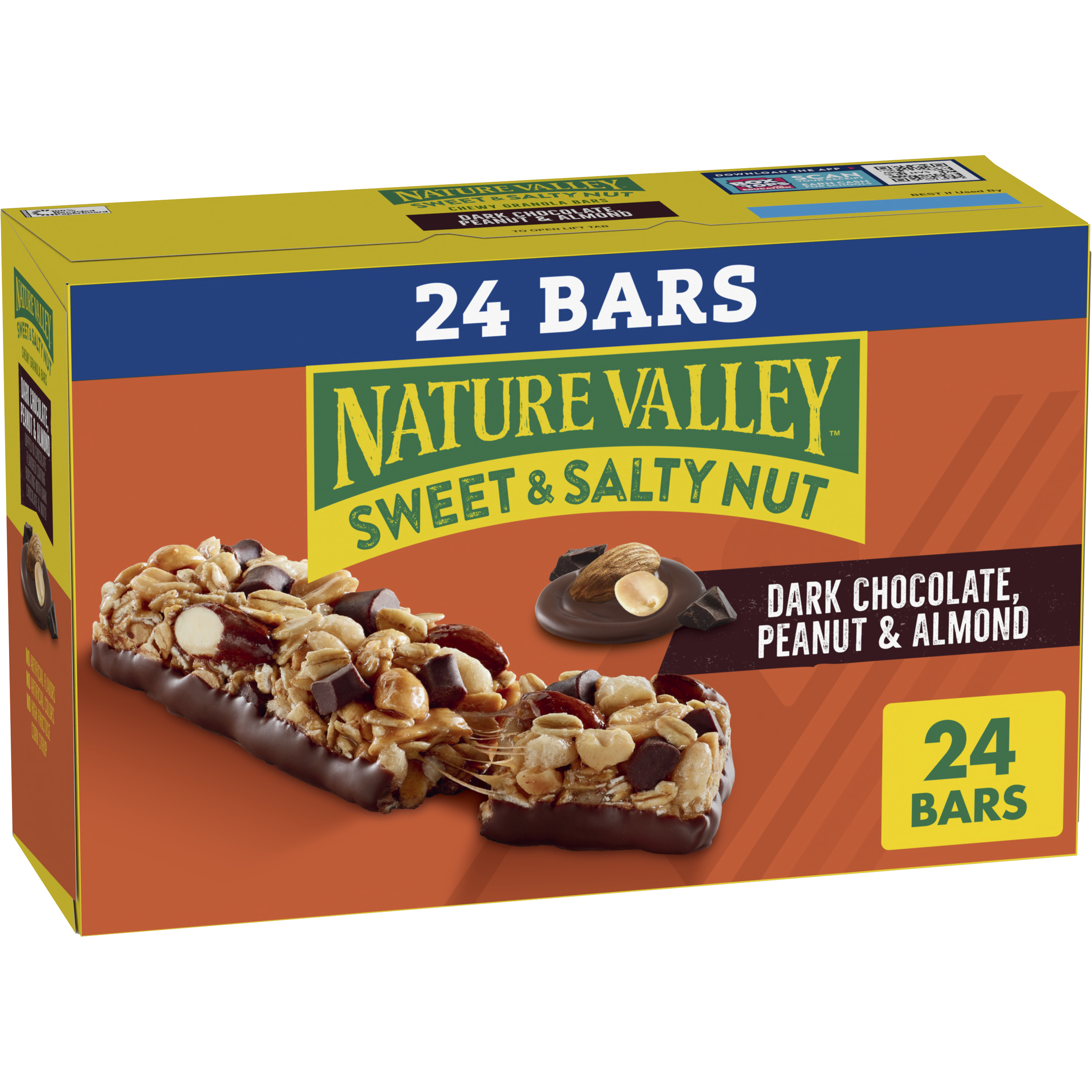 Great Value Chewy Chocolate Chunk Granola Bars, Value Pack, 20.3 oz, 24 ...