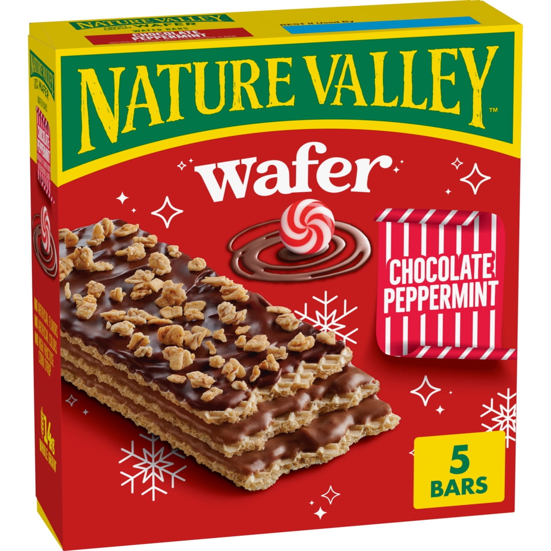 Nature Valley Crispy Creamy Wafer Bars, Chocolate Peppermint, Holiday ...