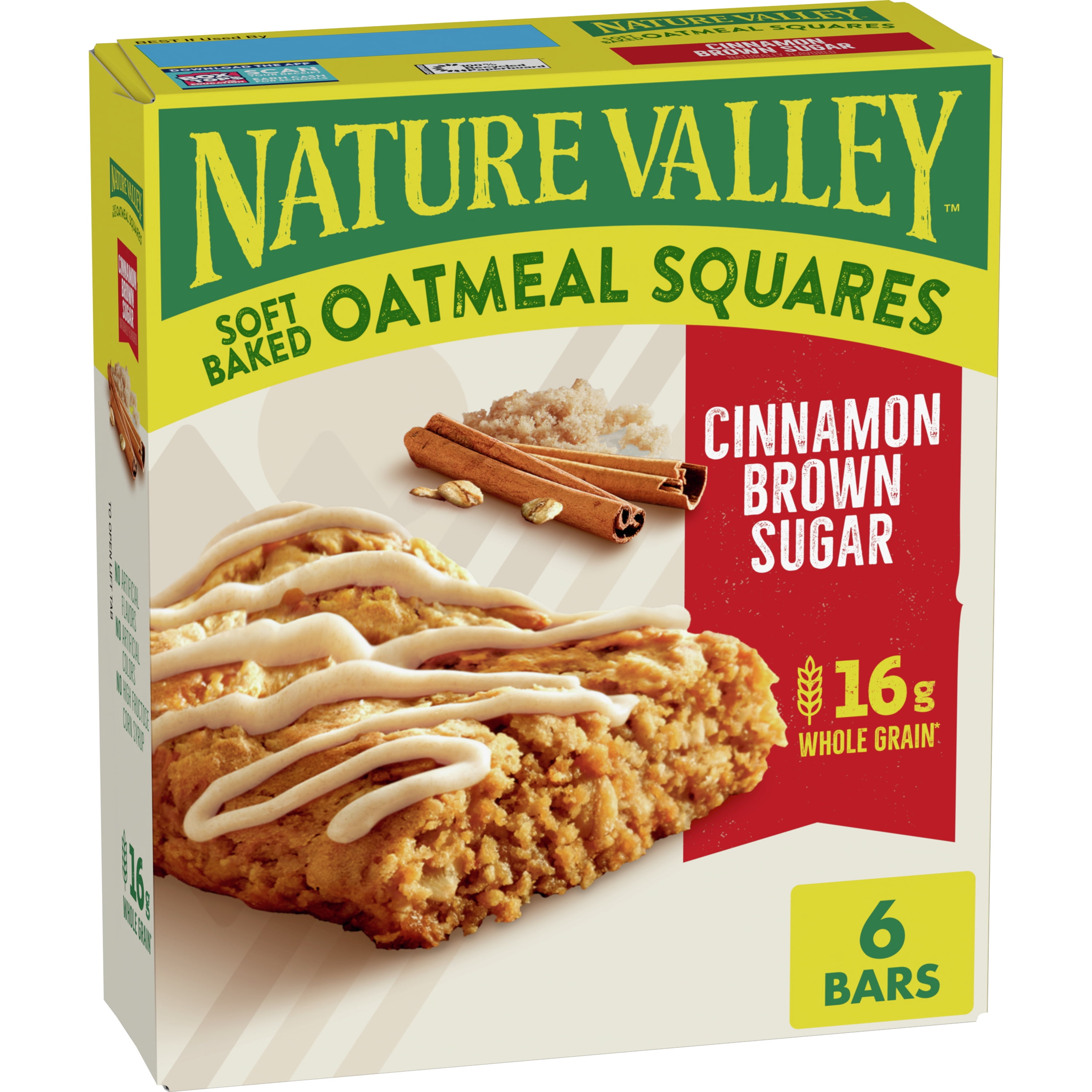 Nature Valley Chewy Oat Bars, Cinnamon Brown Sugar Soft-Baked Oatmeal ...