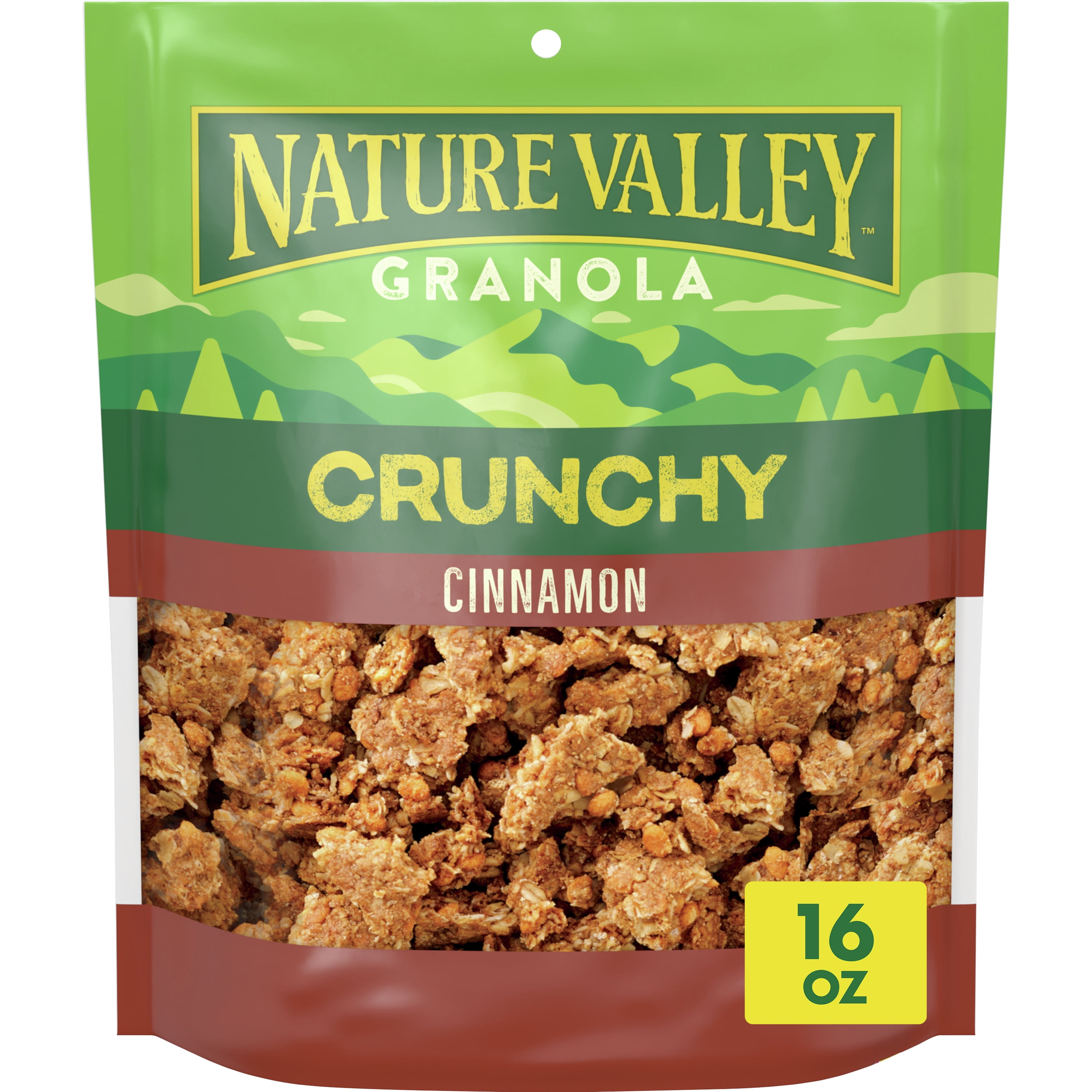 Nature Valley Crunchy Granola, Cinnamon, Resealable Bag, 16 OZ ...