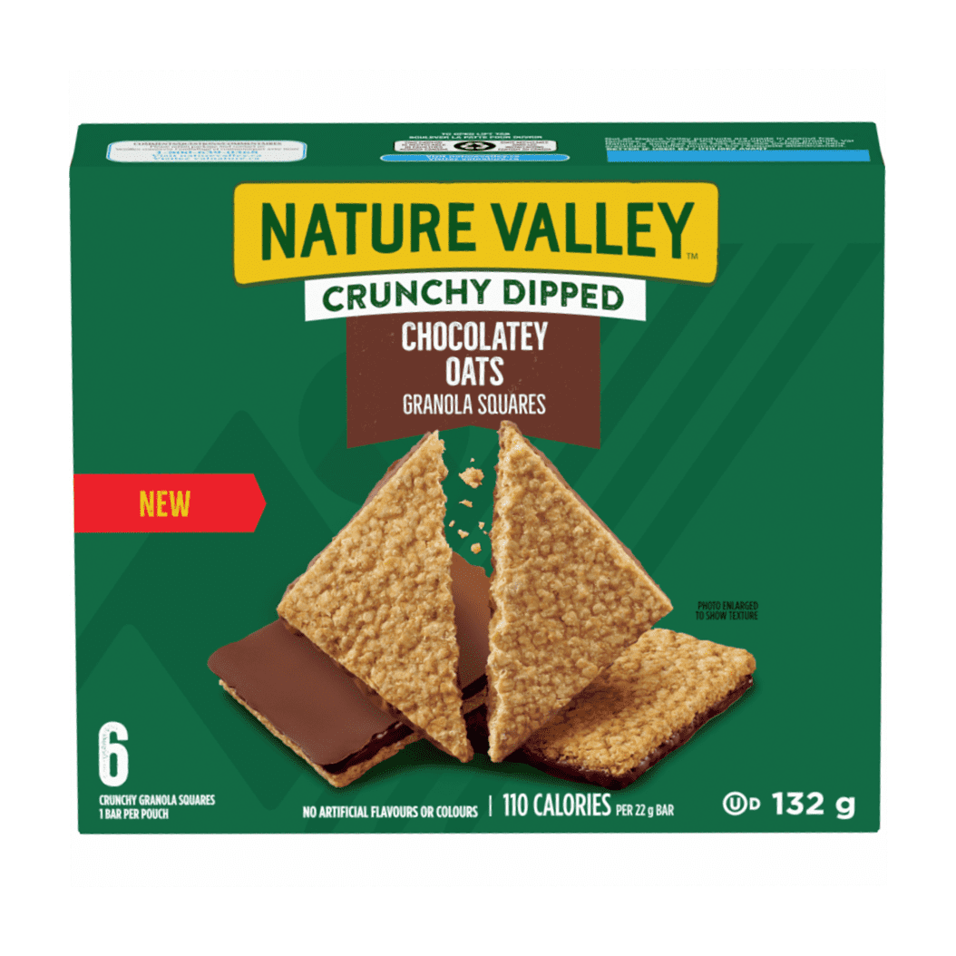 Nature Valley Crunchy Dipped Chocolatey Oats Granola Squares, 132g/4.6 ...