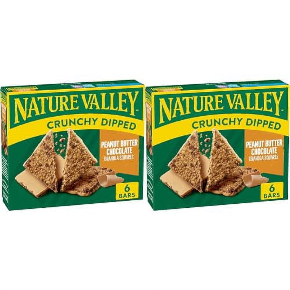 Nature Valley Crunchy Dipped Granola Squares, Peanut Butter Chocolate ...