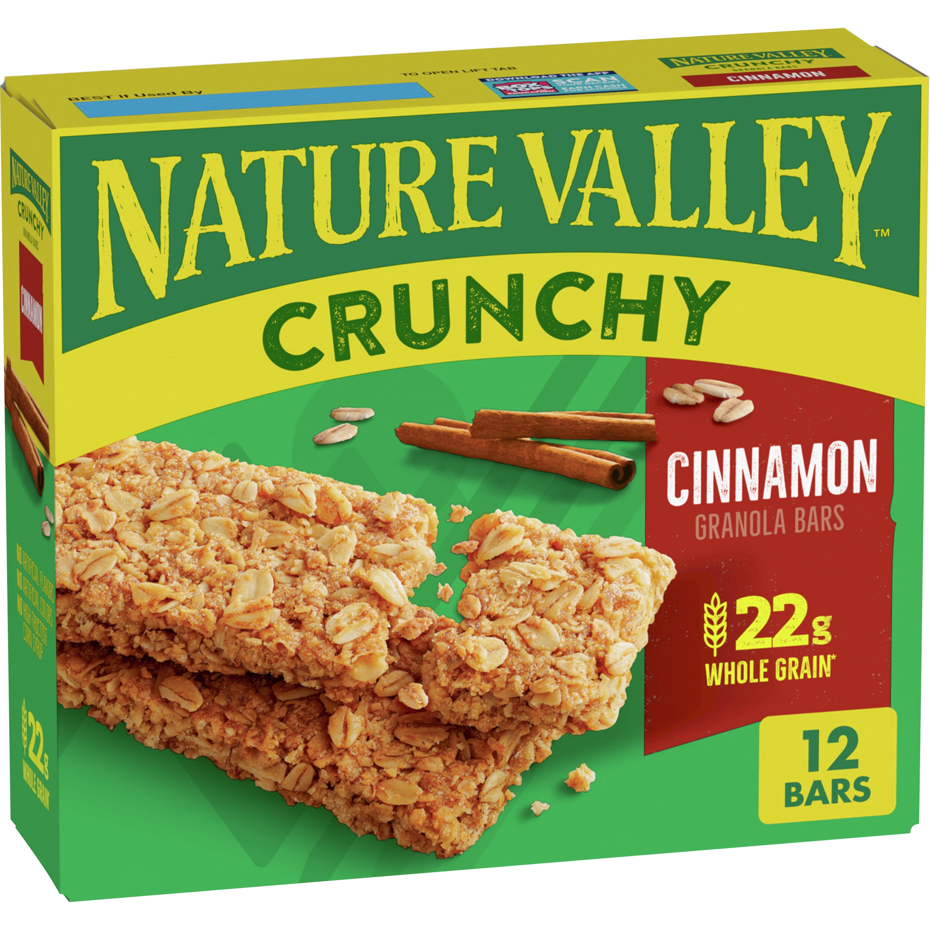 Nature Valley Crunchy Granola Bars, Cinnamon, 12 Bars, 8.94 OZ (6 ...