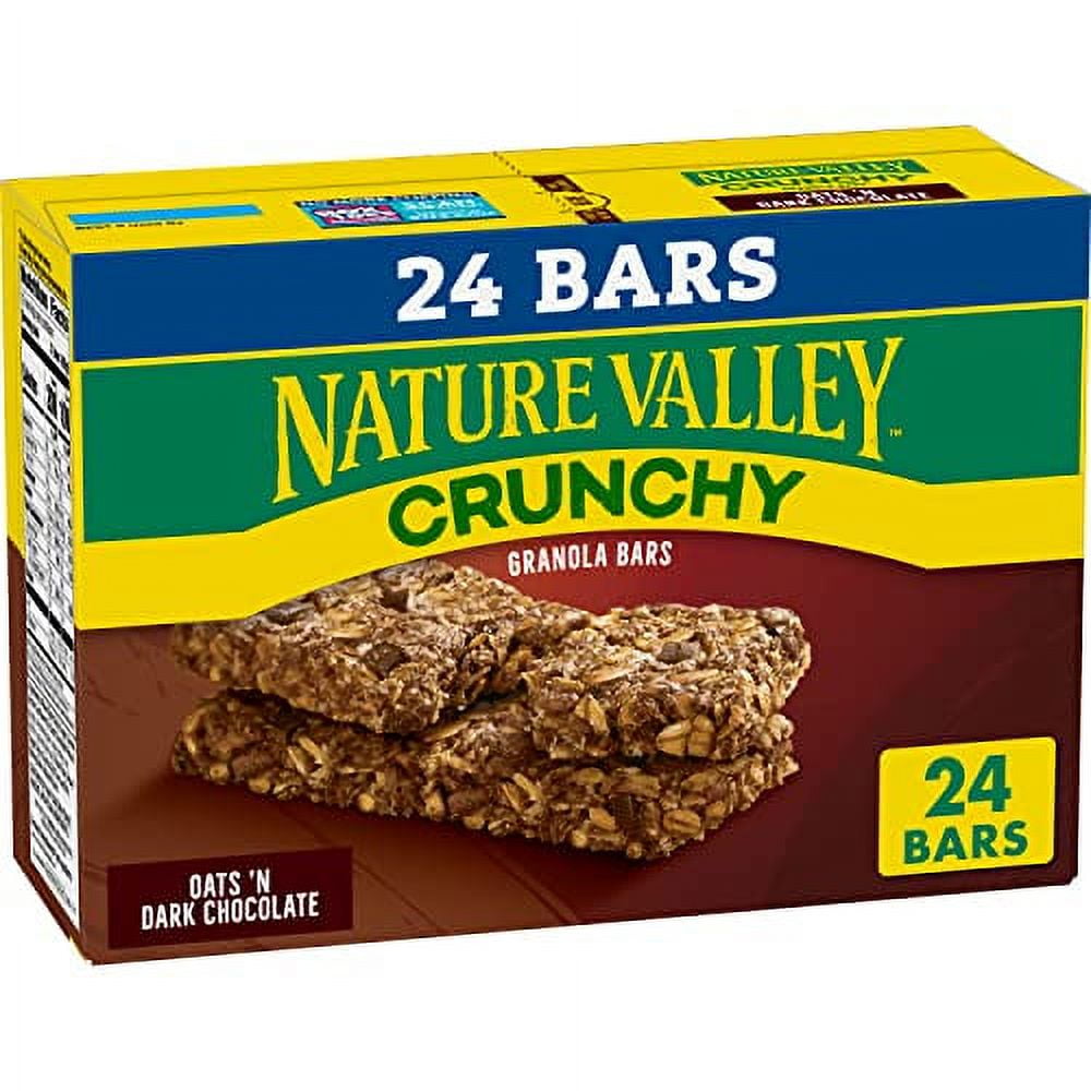 Nature Valley Crunchy Granola Bars, Oats 'n Dark Chocolate, 12 ct, 24 bars - Walmart.com