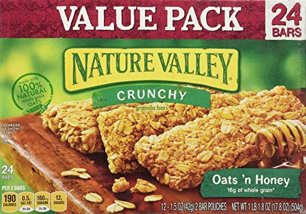 Nature Valley Granola Bar Crunchy Oats & Honey 12 Ct (Pack of 20) - Walmart.com