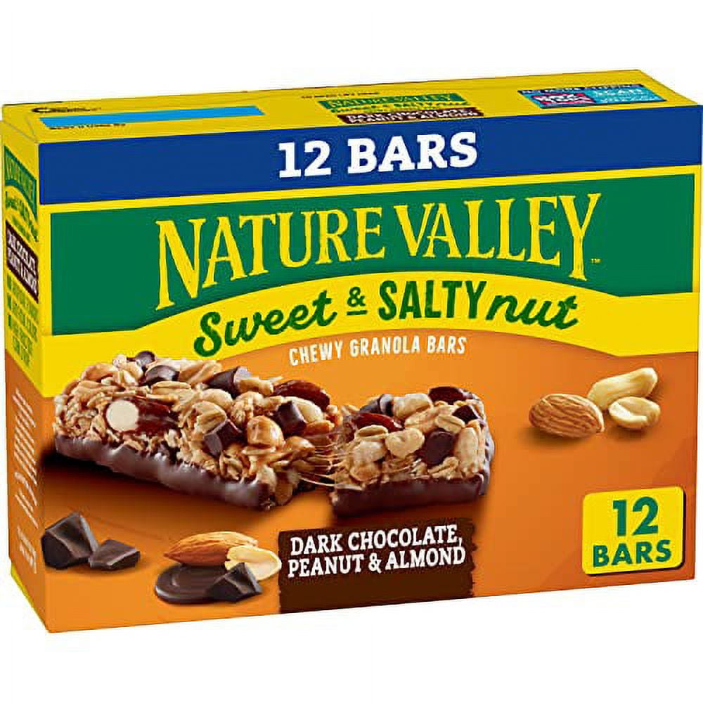 Nature Valley Granola Bars Dark Chocolate Peanut Almond, 1.2 Oz, 12 Ct ...