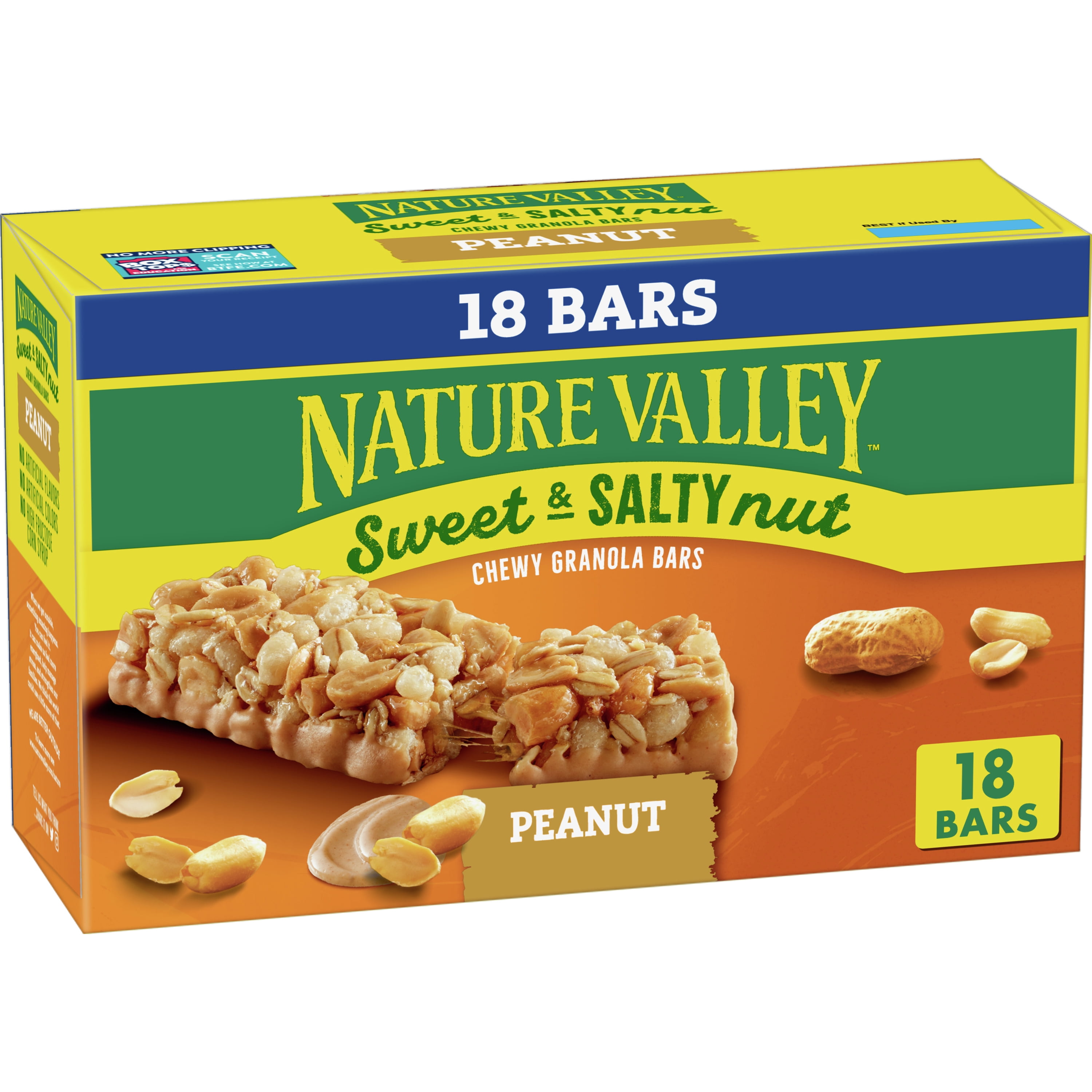 Nature Valley Granola Bars, Sweet and Salty Nut, Peanut, 18 Bars, 21.6 ...