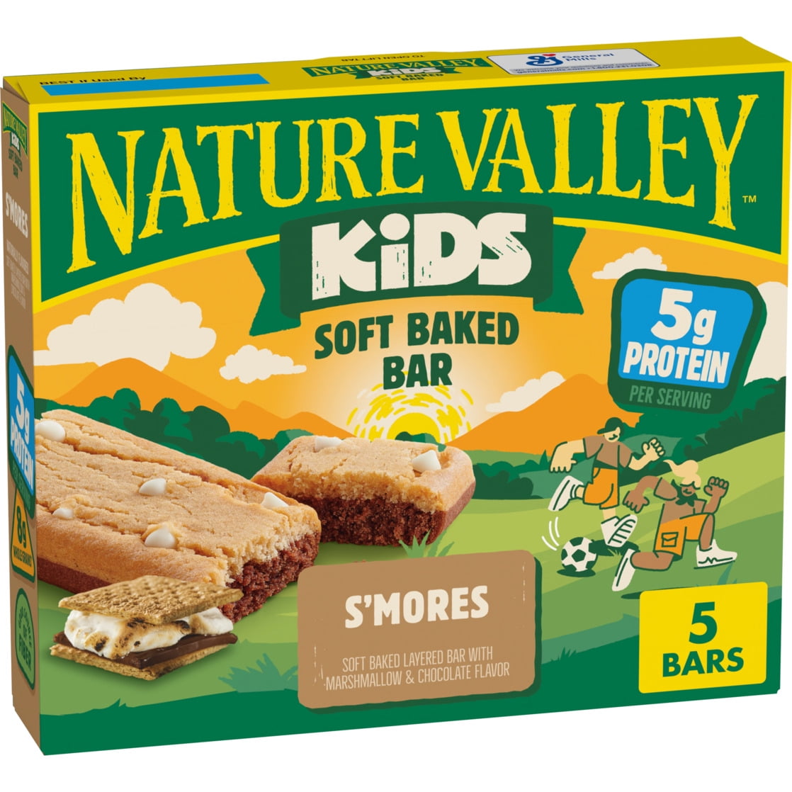 Nature Valley Kids S'mores Soft Baked Layered Bars 5 Count - Walmart.com