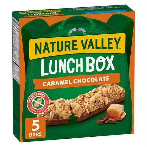 Nature Valley Lunch Box Caramel Chocolate Granola Bar, 5-Count, 130g/4. ...