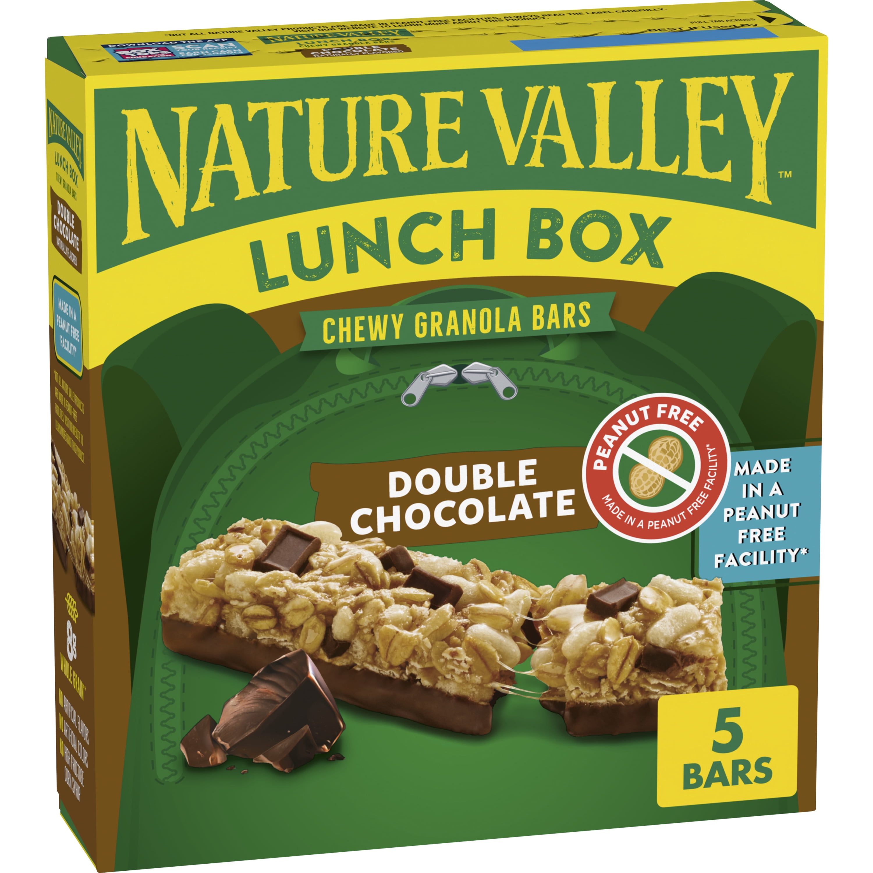 Nature Valley Lunch Box Chewy Granola Bars, Double Chocolate, Peanut ...