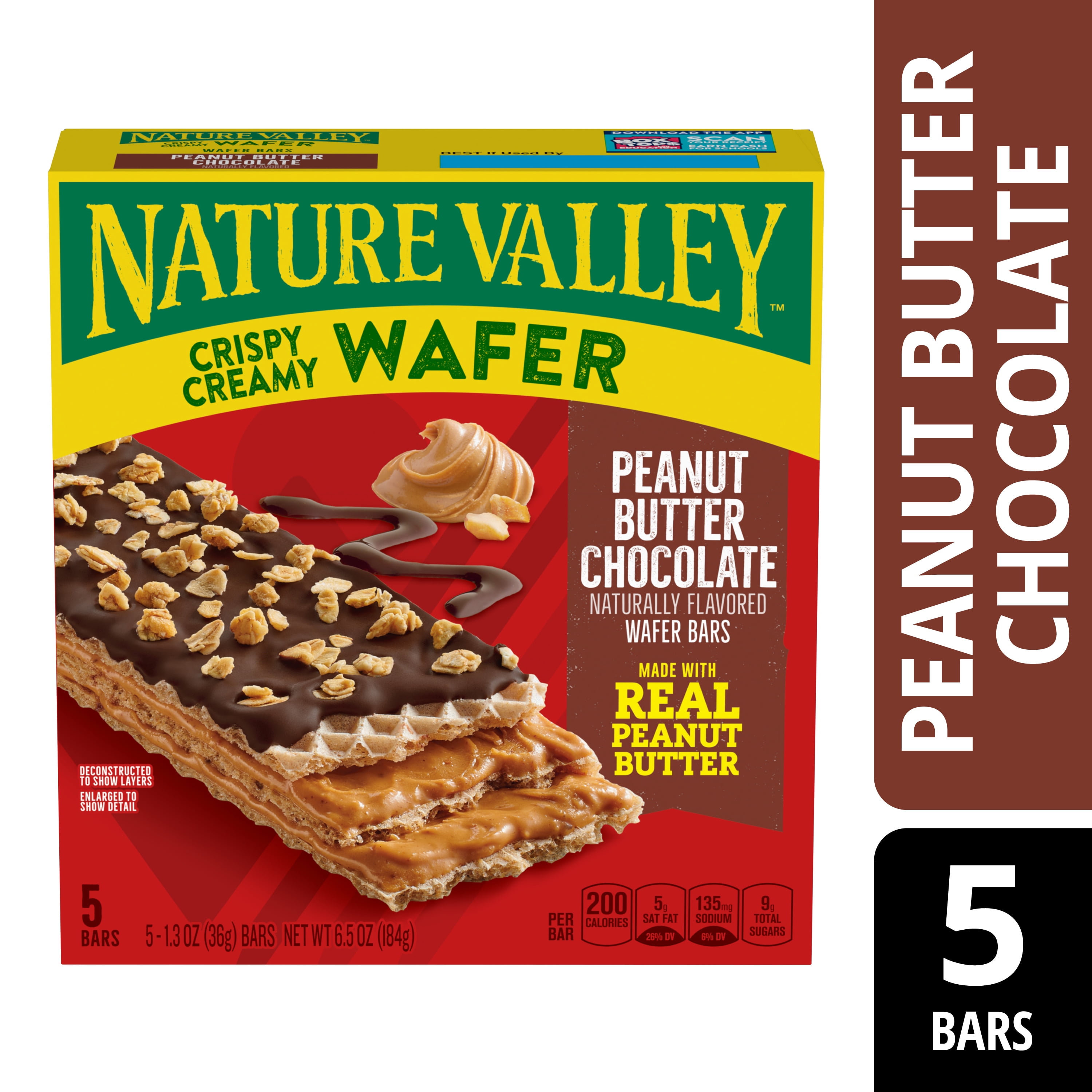 Nature Valley Peanut Butter Chocolate Crispy Creamy Wafer Bars ...