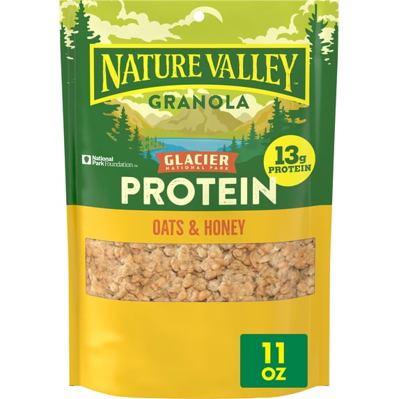 Nature Valley Crunchy Clusters Natural Cereal, Protein Granola, Oats ...