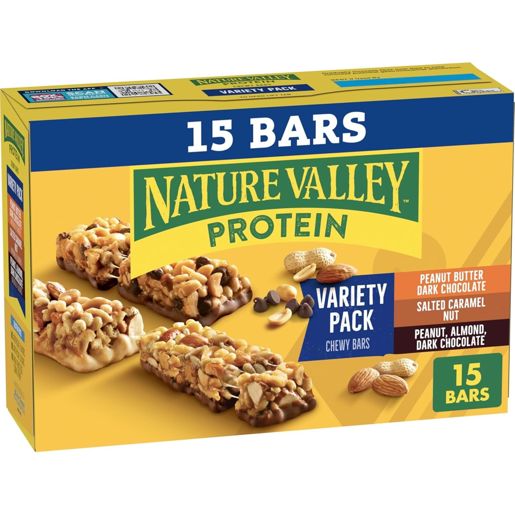 Nature Valley Protein Granola TMA3 Bars, Snack Variety Pack, Chewy Bars, 15 ct, 21.3 OZ ...