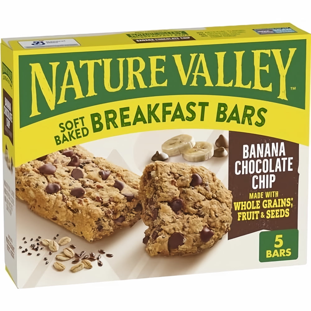 Nature Valley Soft-Baked Banana Chocolate Chip Bars 5 Count (Pack of 2) - Walmart.com