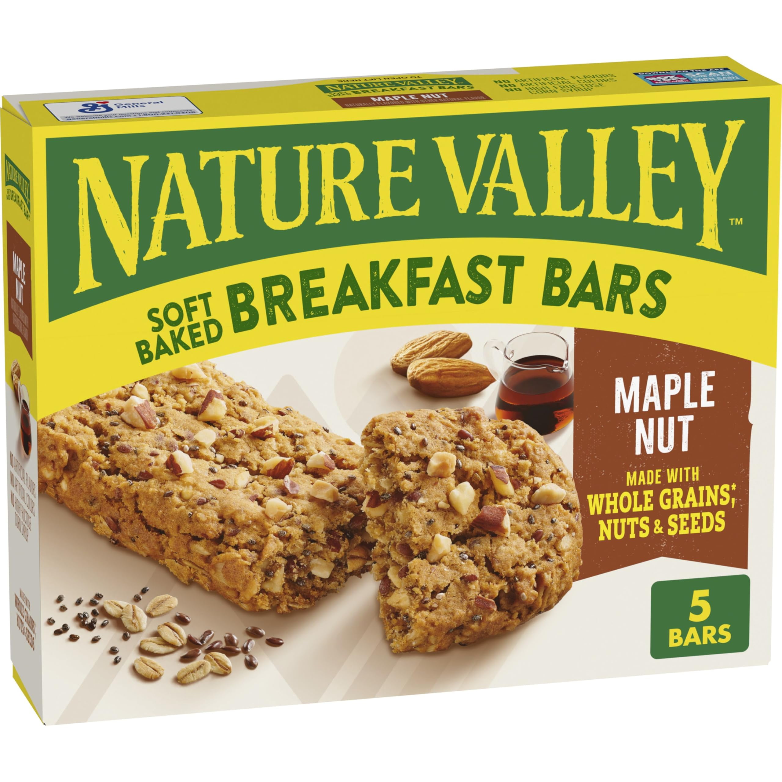 Nature Valley Soft Baked Breakfast Bars, SMRMaple Nut, Morning Snacks ...