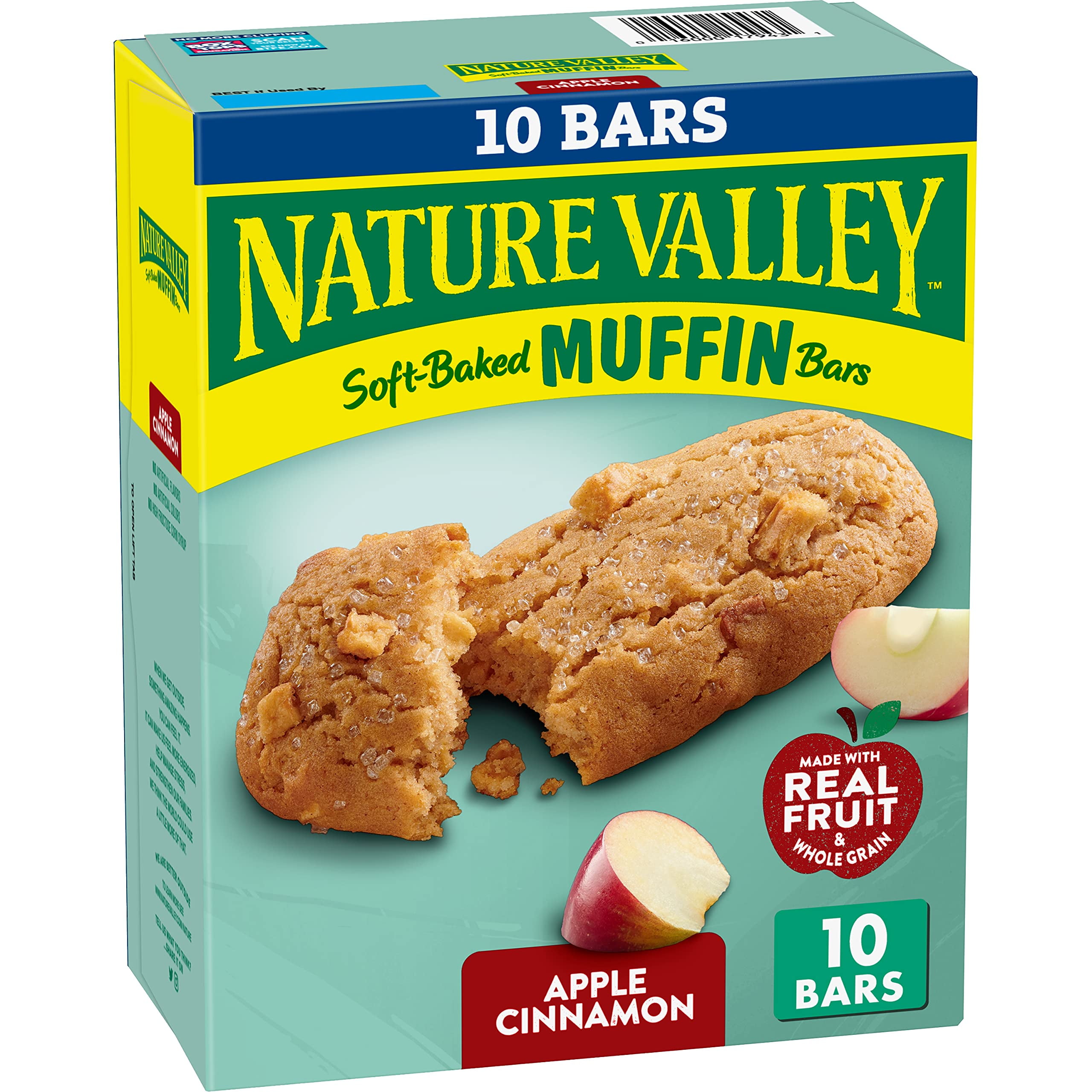 Nature Valley Soft-Baked Muffin Bars, Apple Cinnamon, Snack Bars, 10 Ct ...