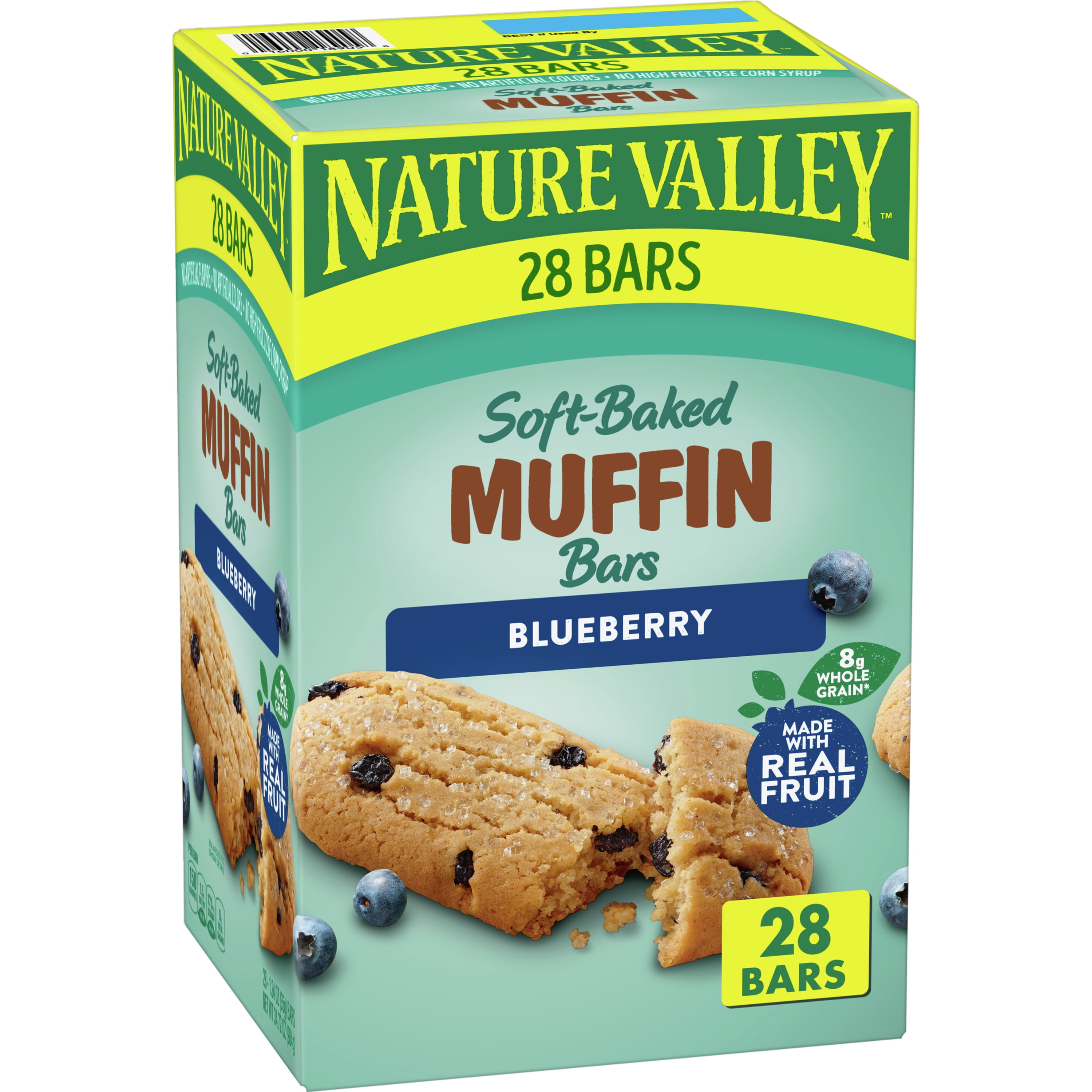 Nature Valley Soft-Baked Muffin Bars, Blueberry, 28 Bars, 34.72 OZ, 8g ...
