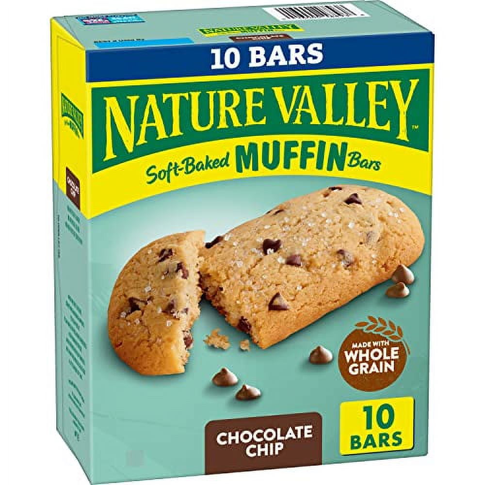 Nature Valley Soft-Baked Chocolate Chip Muffin Bars, Snack Bars, 10 ct ...