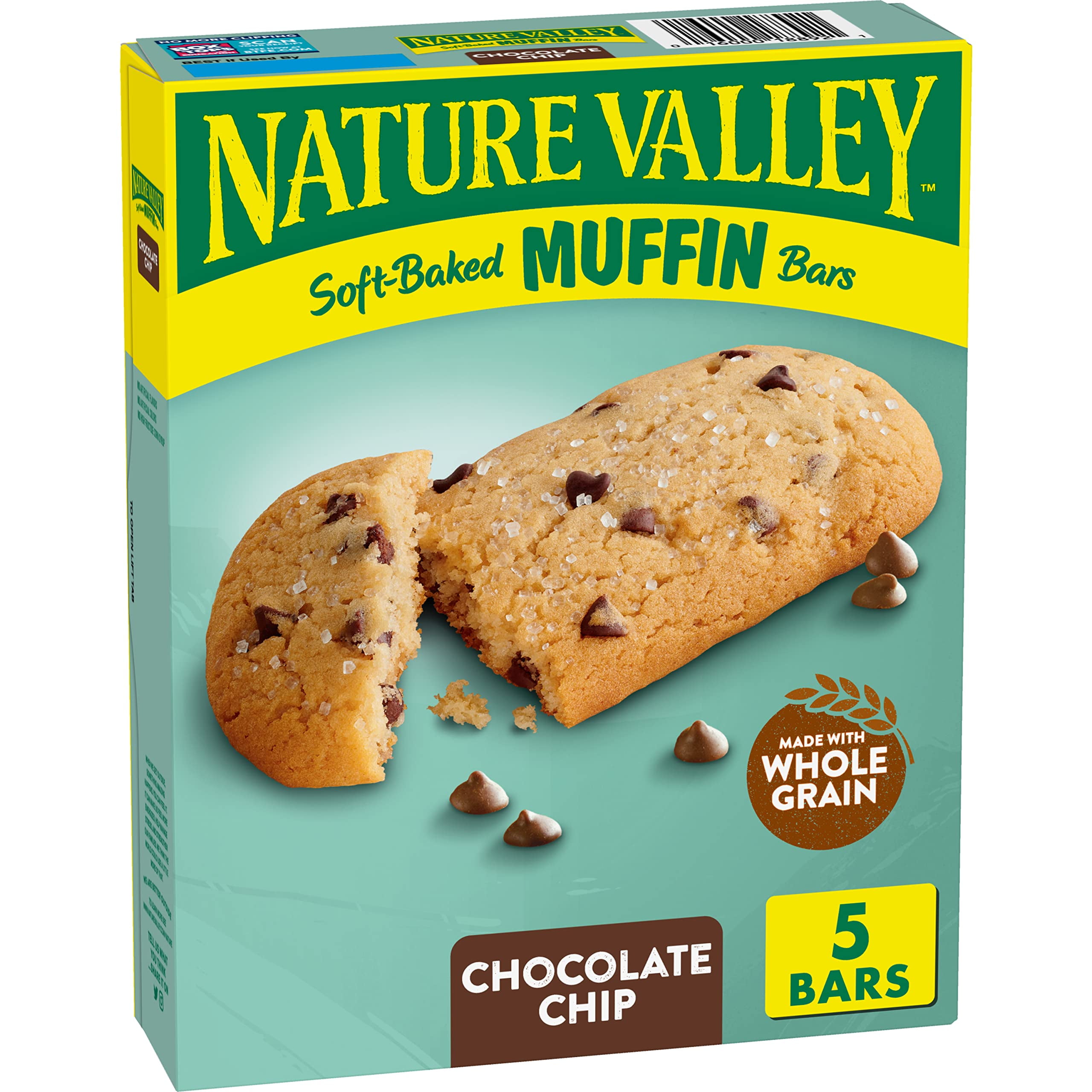 Nature Valley Soft-Baked Muffin Bars, Chocolate Chip, Snack Bars, 5 ...
