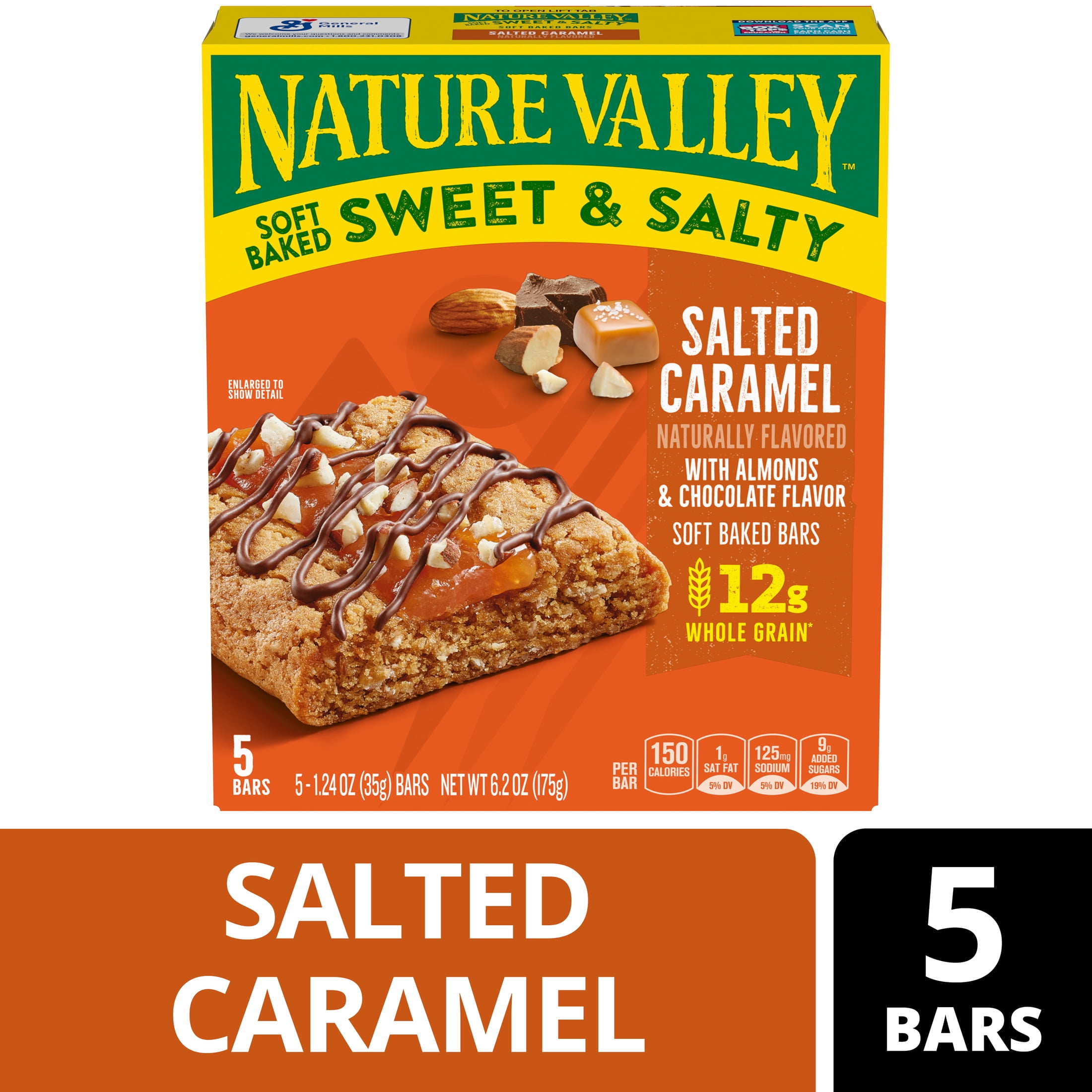 Nature Valley Soft Baked Sweet and Salty Bars Salted Caramel with ...