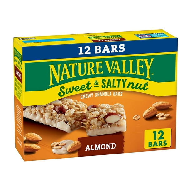 Nature Valley Sweet and Salty Nut Bar, Almond, Value Pack (Pack of 24 ...