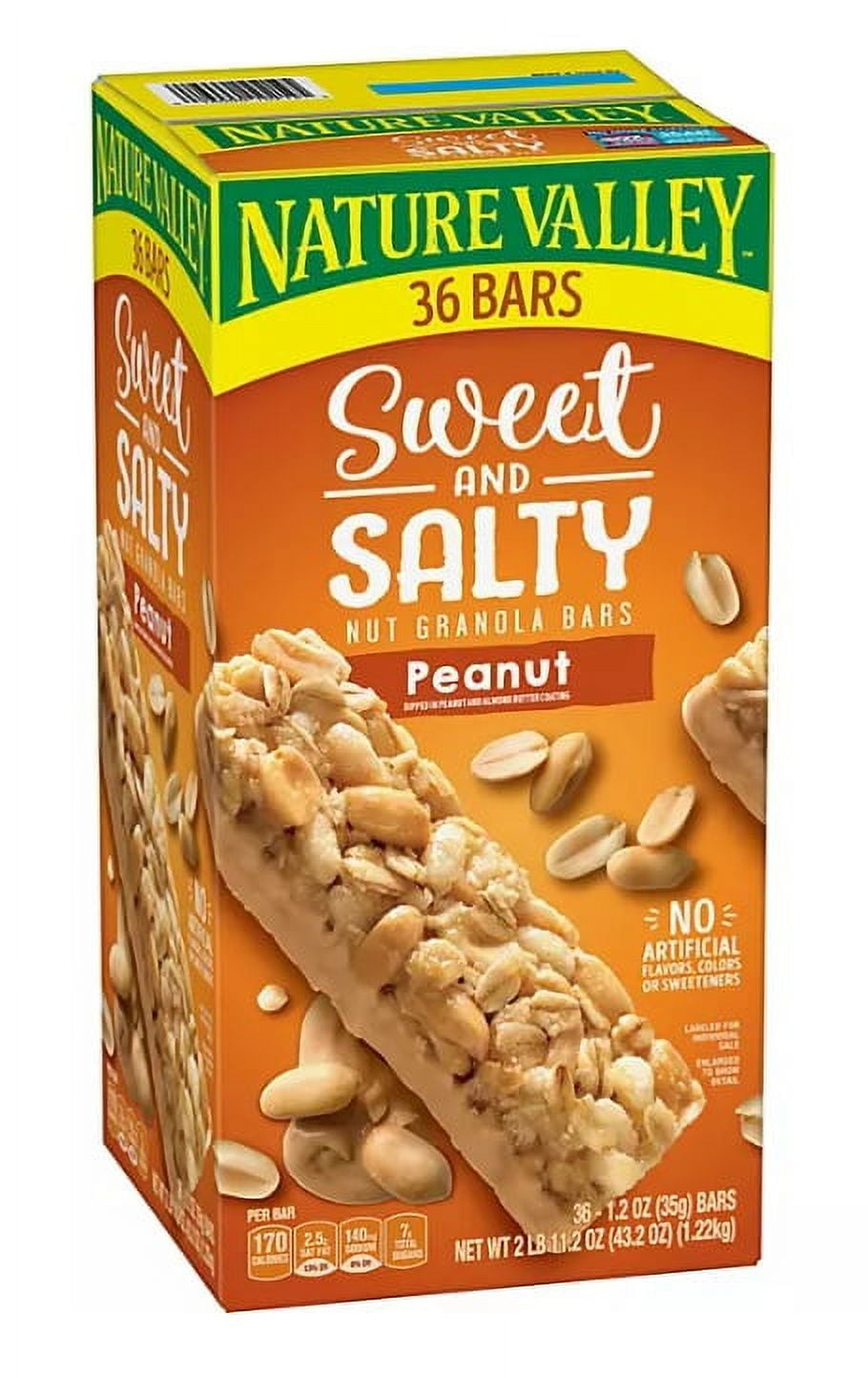 Nature Valley Sweet and Salty Nut Peanut Granola Bars, 36 ct, Whole ...