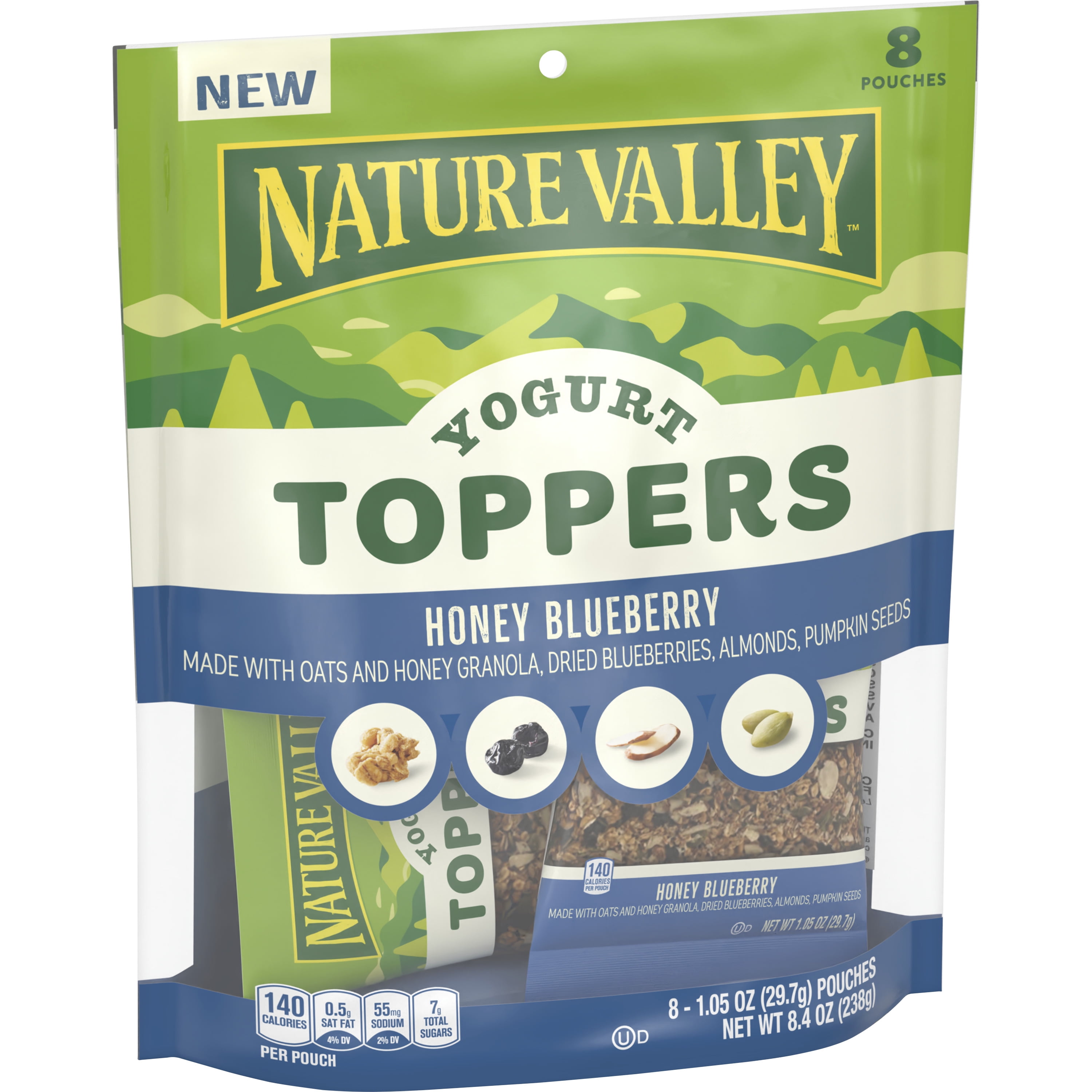 Nature Valley Toppers Honey Blueberry Granola - Walmart.com