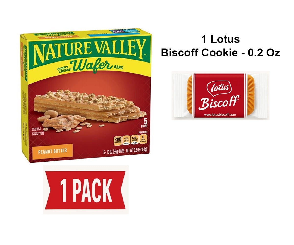 Nature Valley Wafer Bars, Peanut Butter, Snack Bars, 5 Bars, 6.5 Oz ...