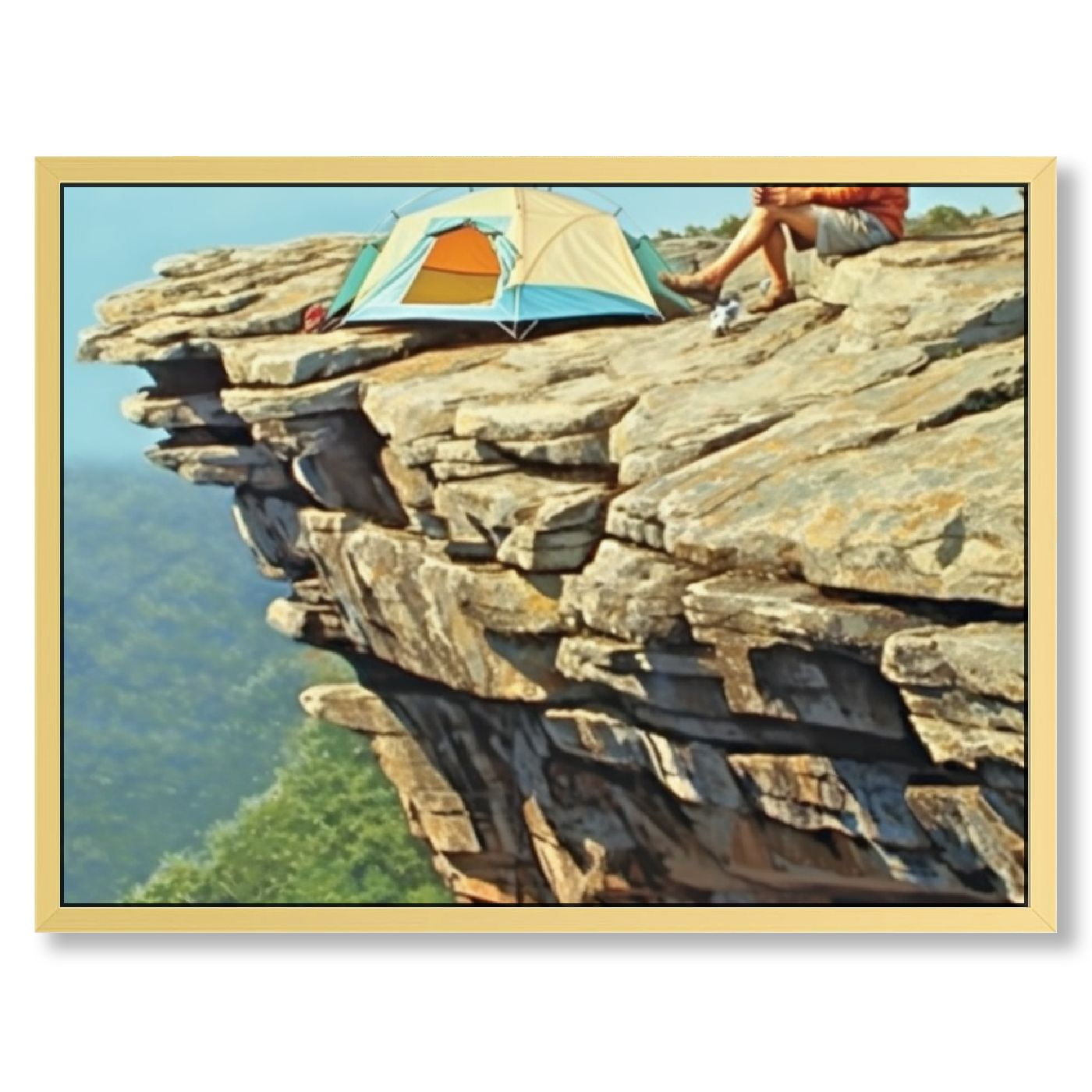 Nature Venture Out! Cliff Rock Climbing Motivational Landscape Wall ...