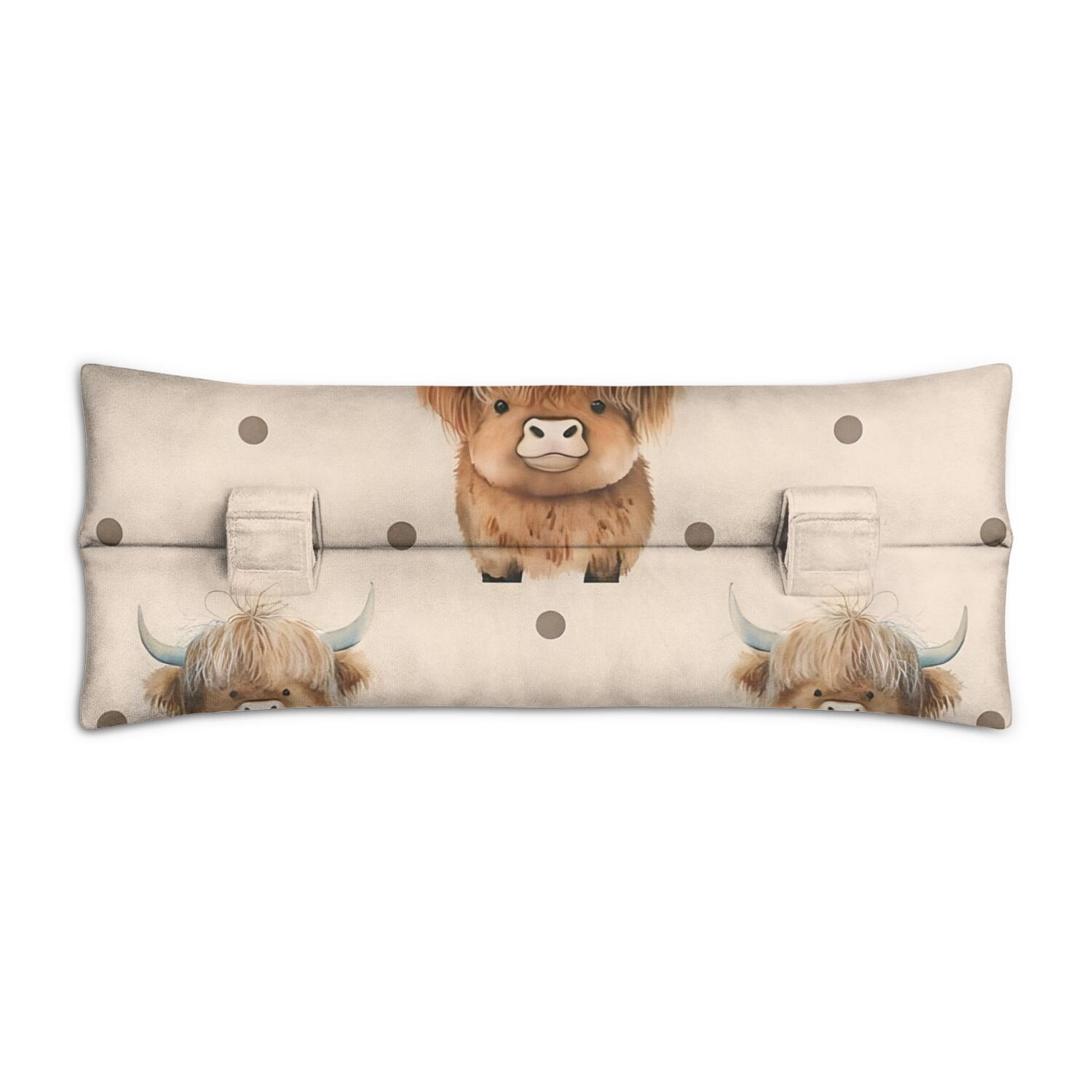 Nature Vibe Post Surgery Seatbelt Pillow - Grassland Cow Design Chest ...