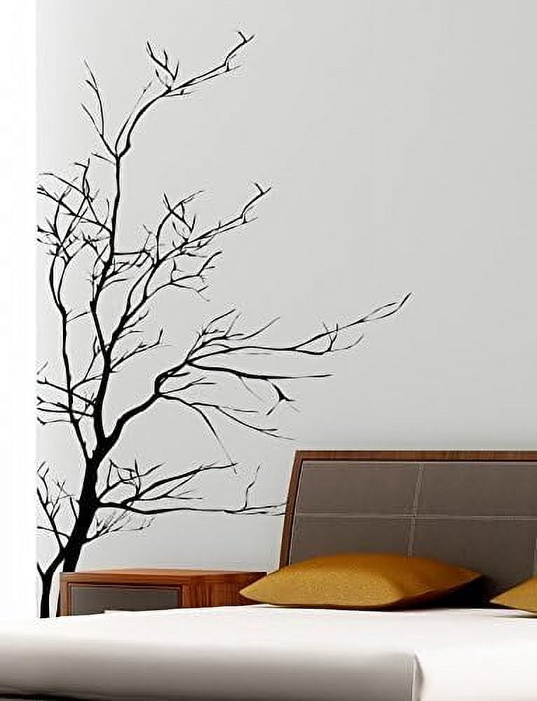 Nature Vinyl Wall Art Bare Tree Branch Wall Decal Sticker - Black, 96 ...