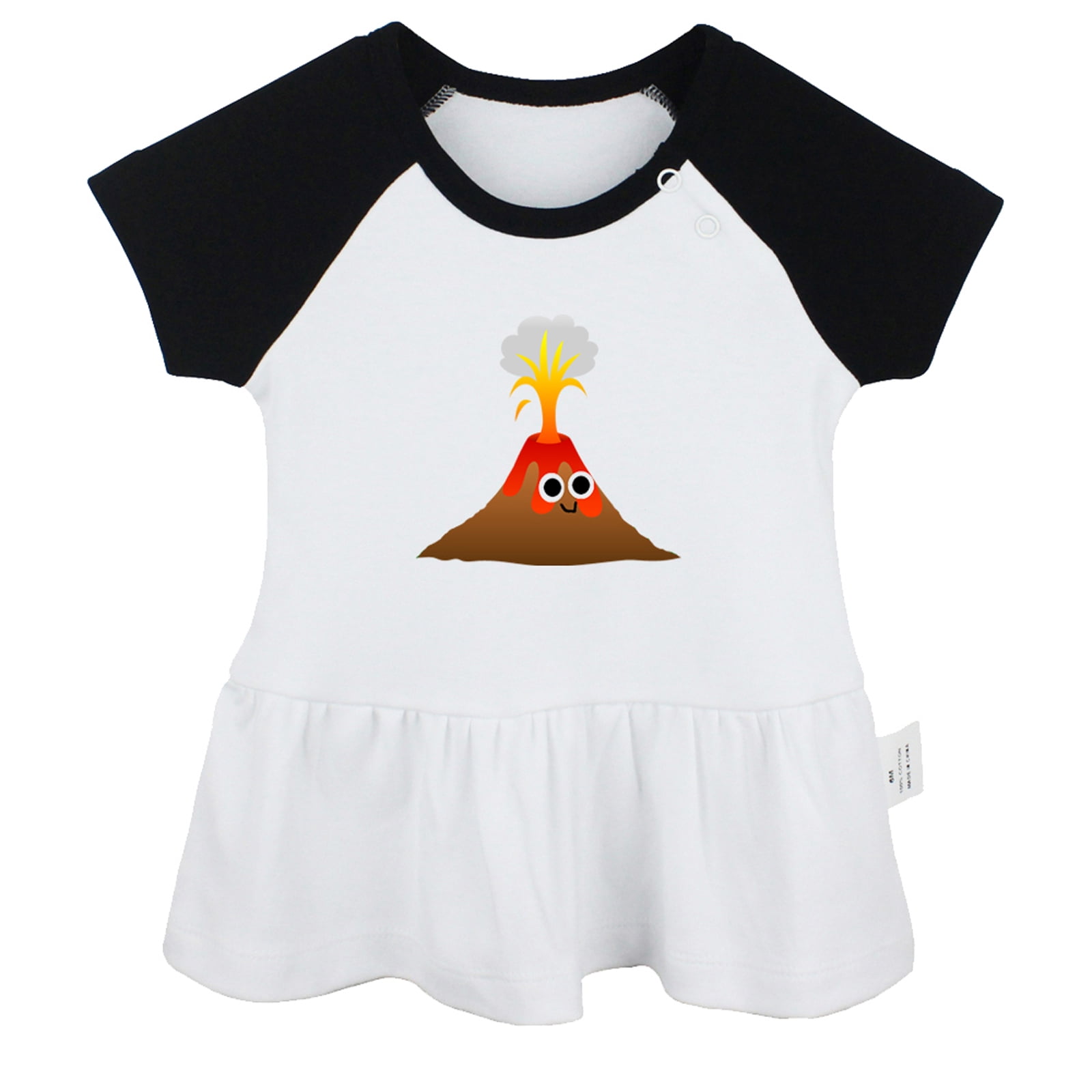 Nature Volcano Pattern Dresses For Baby, Newborn Babies Skirts, Infant ...