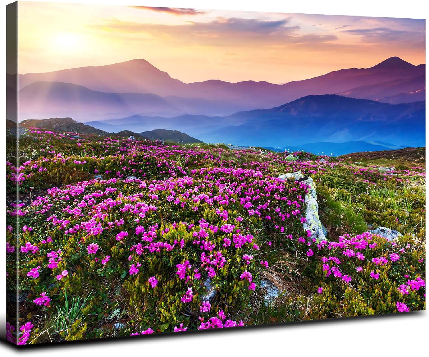 Nature Wall Art Green Forest Oak Tree Wall Decor for Living Room ...