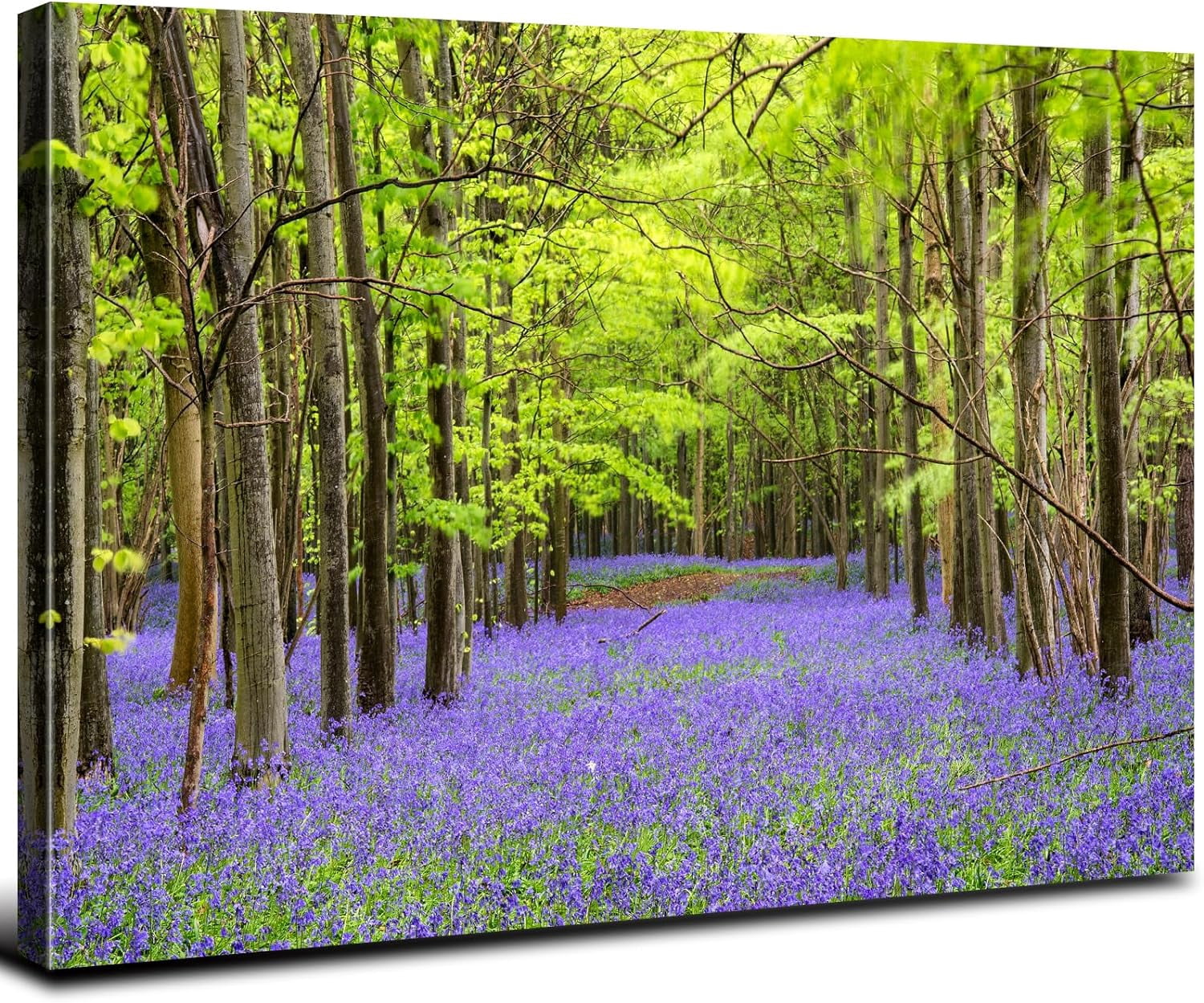 Nature Wall Art Green Forest Oak Tree Wall Decor for Living Room ...